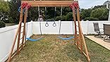 Amazon.com: Dolphin Playground Wood Swing Sets for Backyard with Monkey Bar, Kids Outdoor Play ...