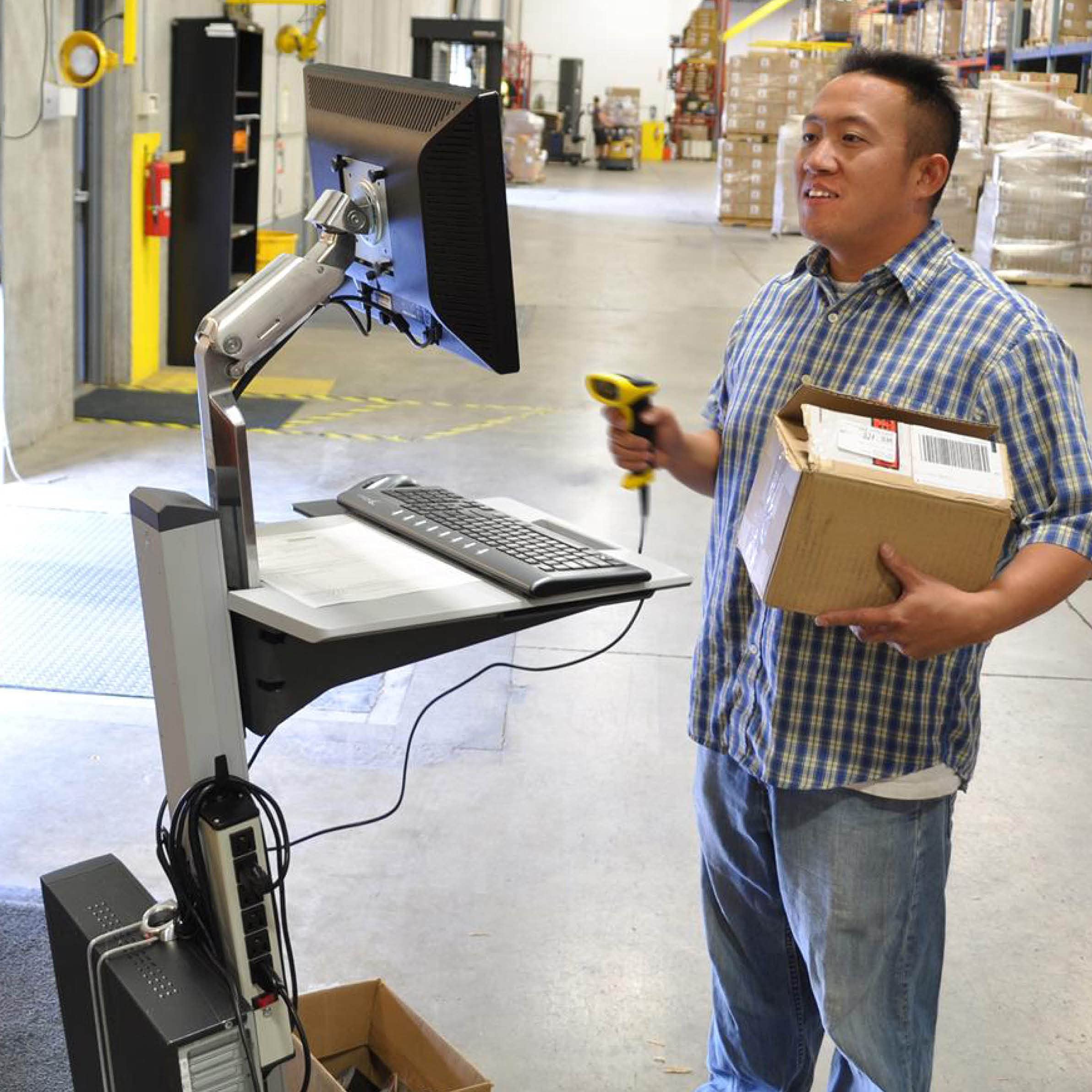 Ergotron – Neo-Flex Rolling Computer Cart, Mobile Standing Desk ...