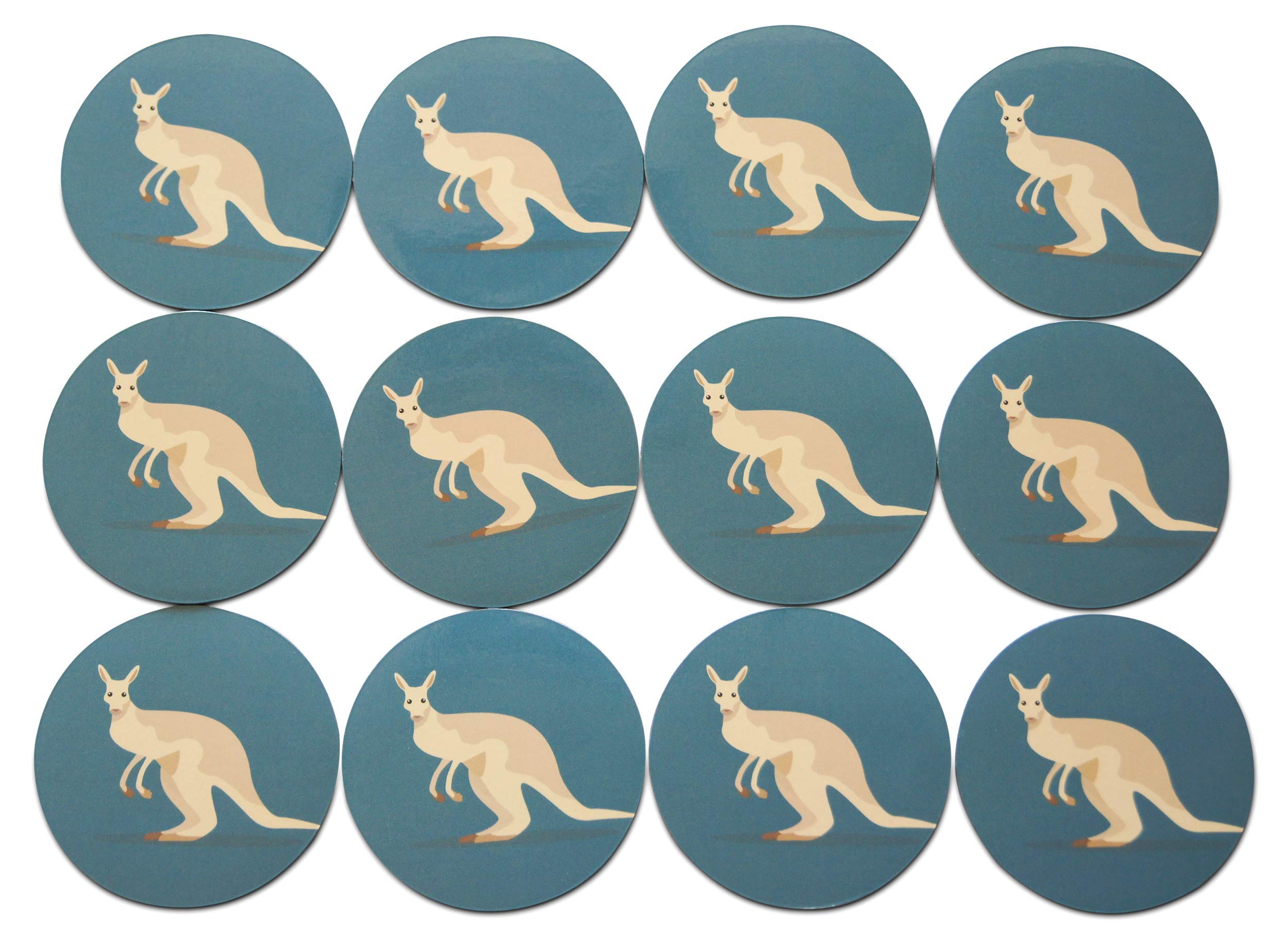 Amazon.com: Novel Merk Kangaroo Refrigerator Magnet – Vinyl 3” Round ...