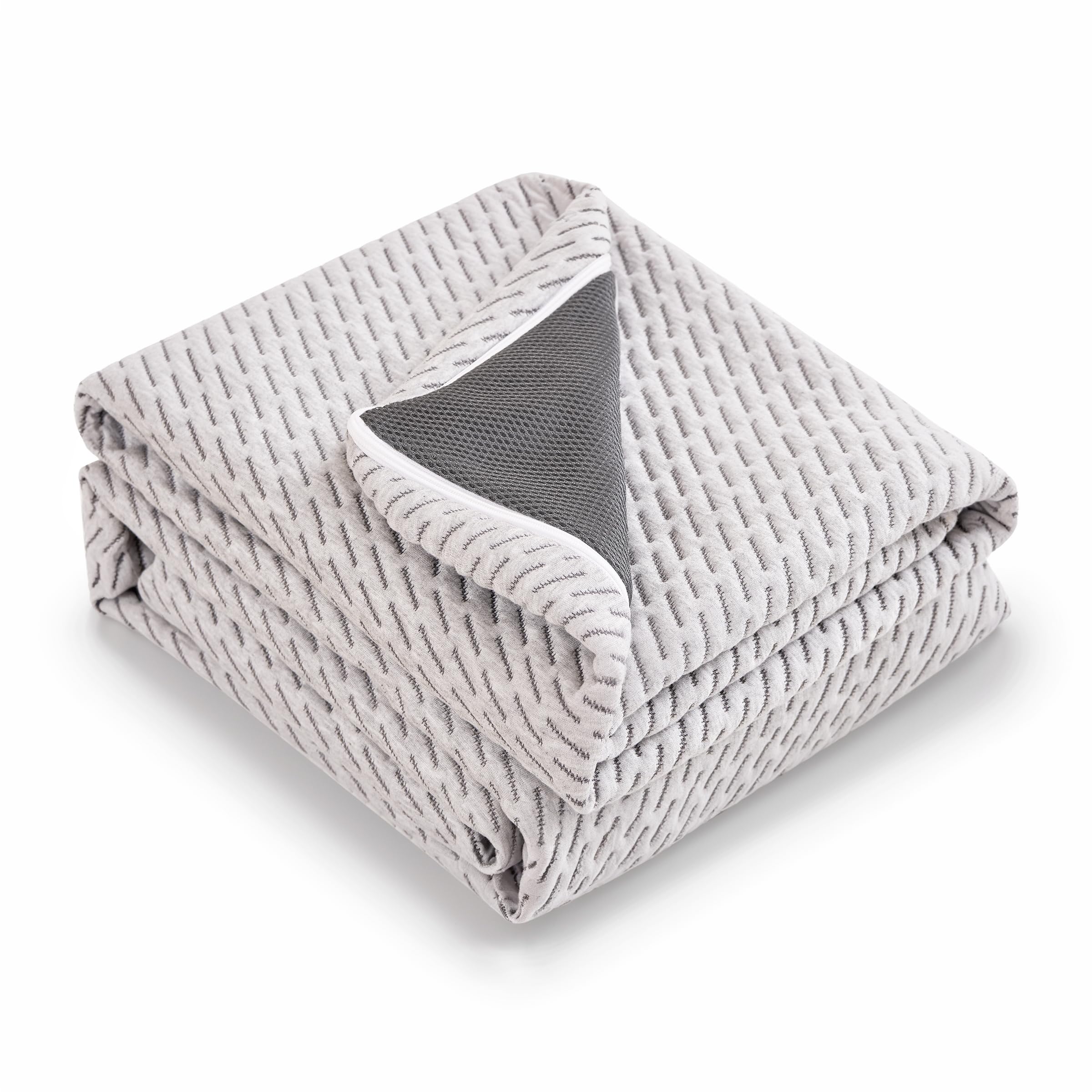 Amazon.com: Mattress Topper Cover (Only Cover) Mattress Topper ...