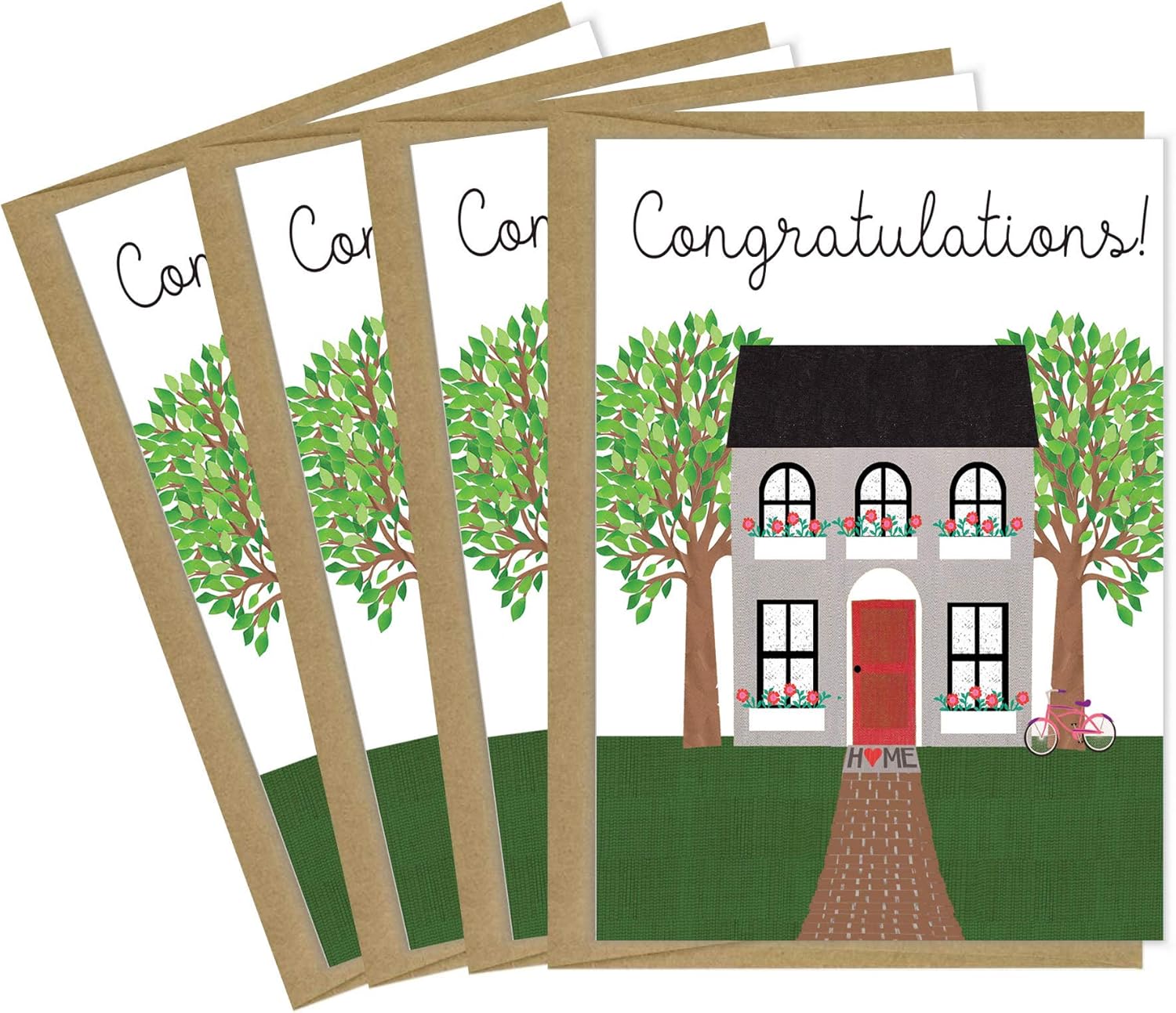 Amazon.com : Tiny Expressions New Home Congratulations Greeting Cards ...