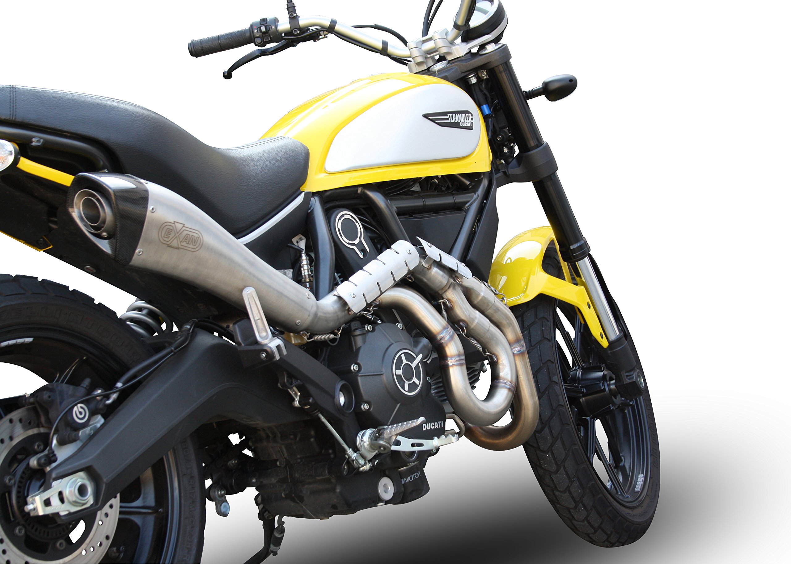 Buy Ducati Scrambler 800 14-16 High EXAN X-Black Evo Inox Exhaust Full ...