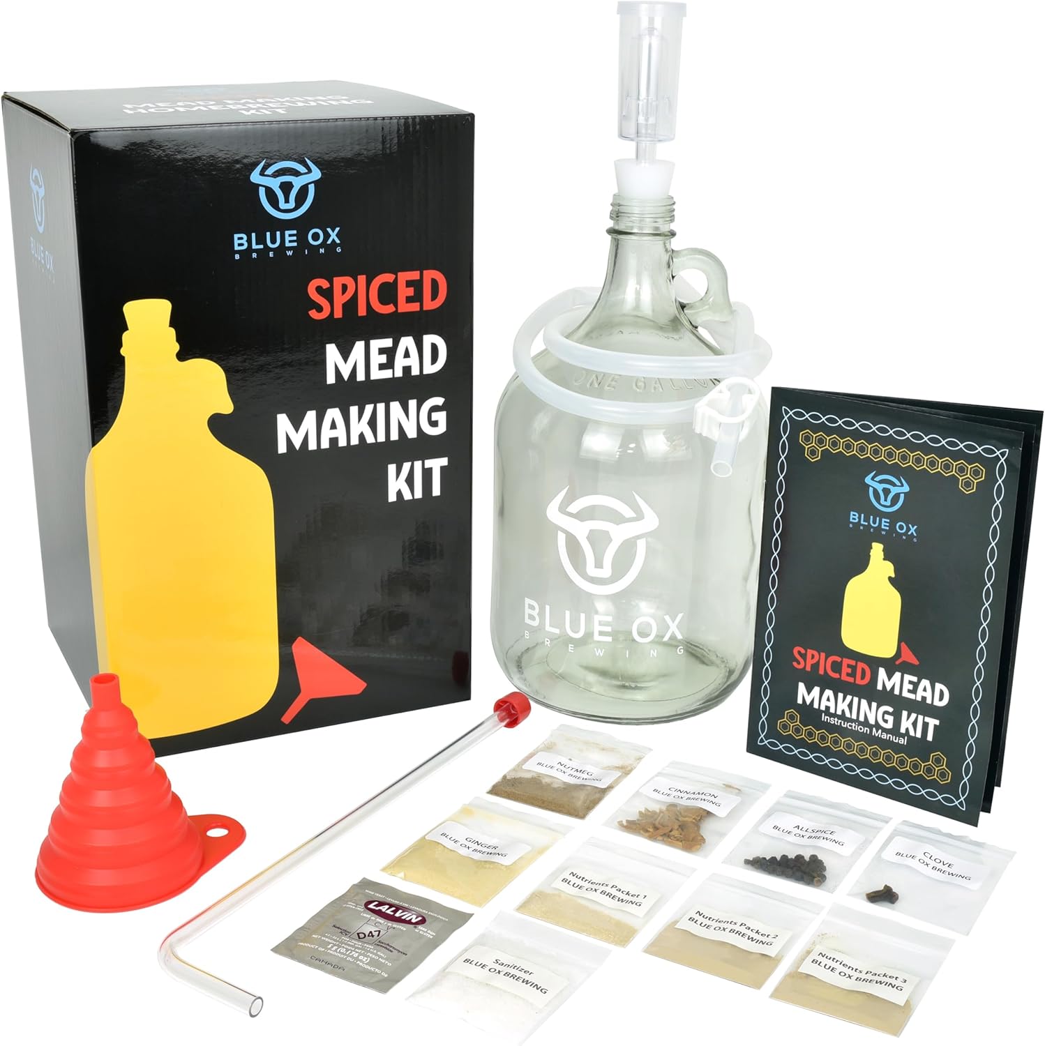 Amazon.com: Blue Ox Brewing Mead Making Kit with Bonus Winter Spices ...
