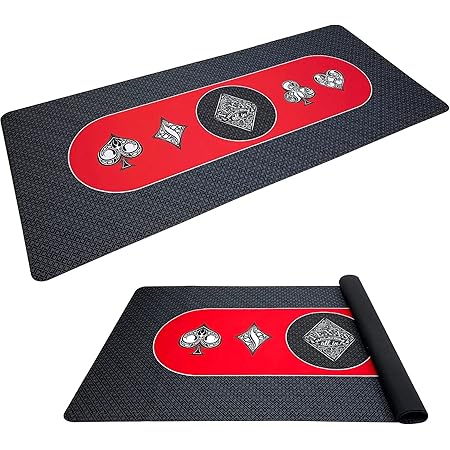 Amazon.com: EasyGO Poker Table Top Pad – for Texas Holdem Casino Style ...