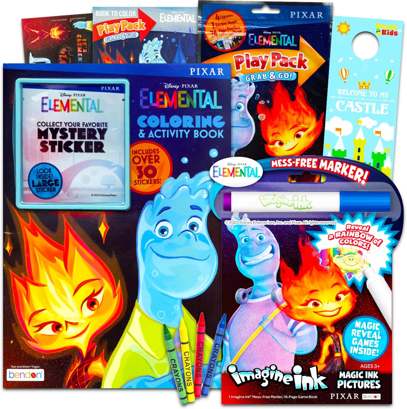 Amazon.com: Elemental Coloring Set – Activity Set with Elemental ...