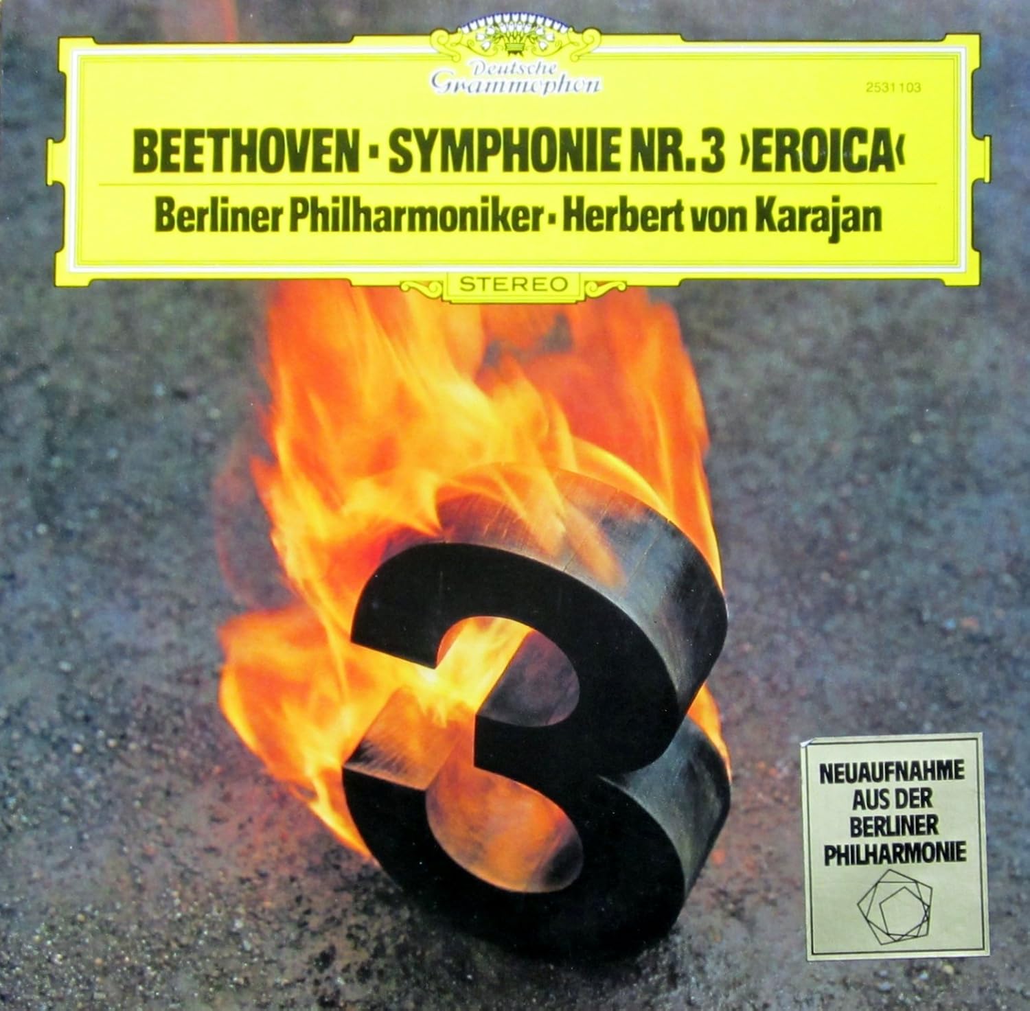 Beethoven: Symphonie Nr. 3 Eroica. Vinyl LP. - Ludwig van Beethoven, Herbert von Karajan ...