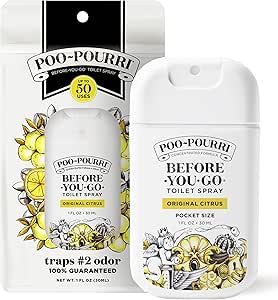 Poo-Pourri Before-You-Go Toilet Spray, Original Citrus, 1 Fl Oz Pocket ...