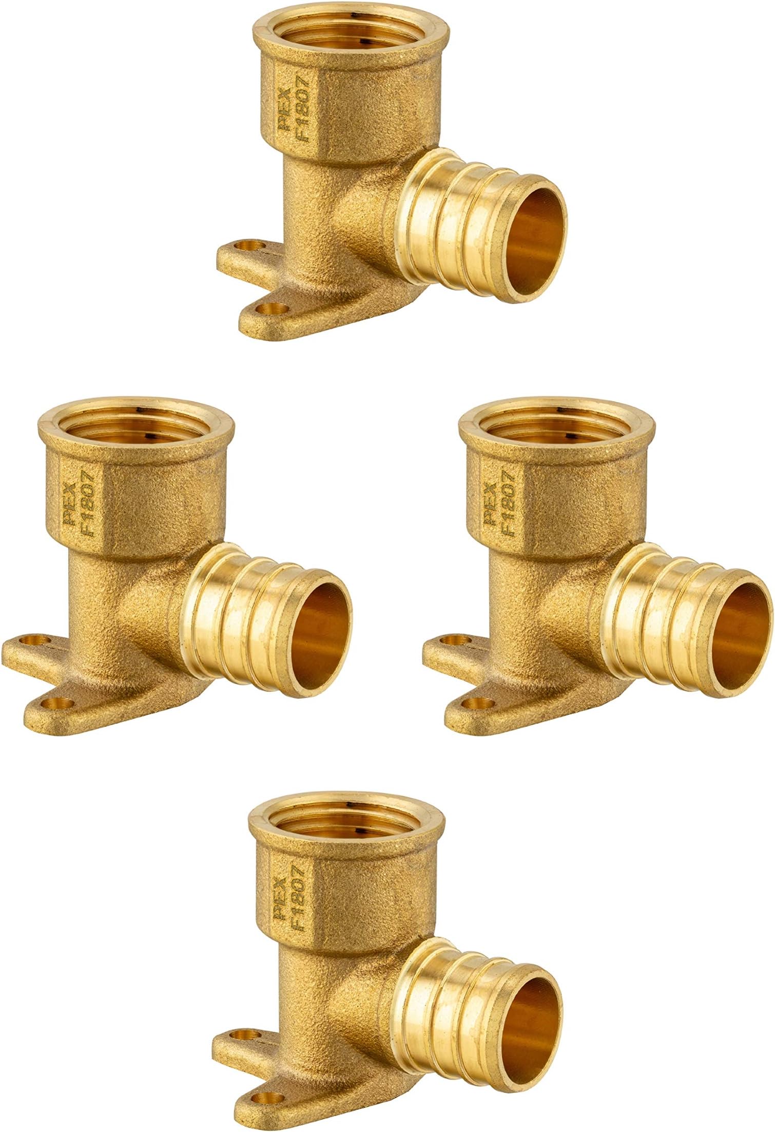 (Pack of 4) EFIELD Pex 3/4 Inch x 3/4 Inch Female NPT Drop-ear Elbow ...