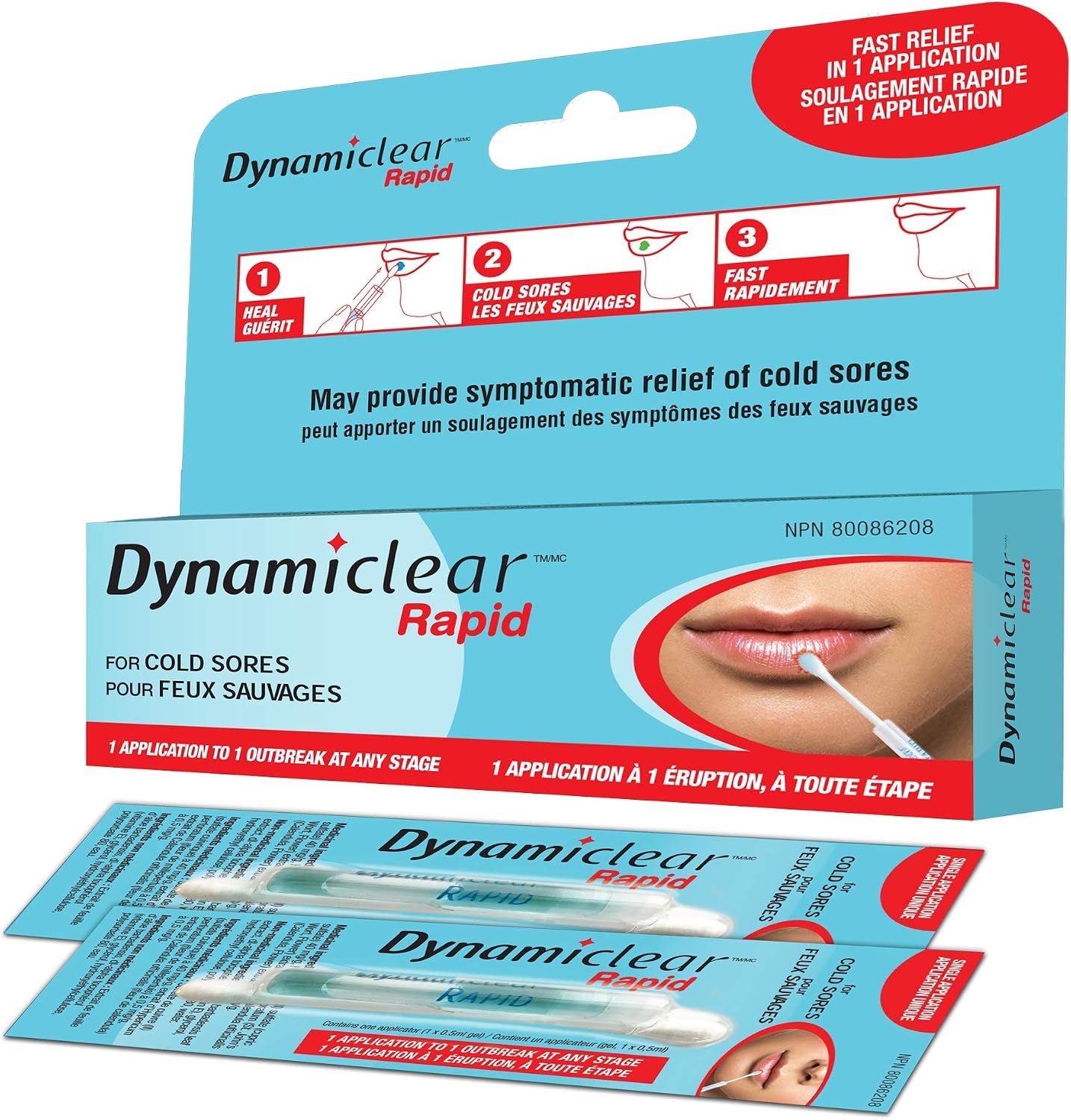 Dynamiclear Rapid All Natural Single Application Cold Sore Treatment ...