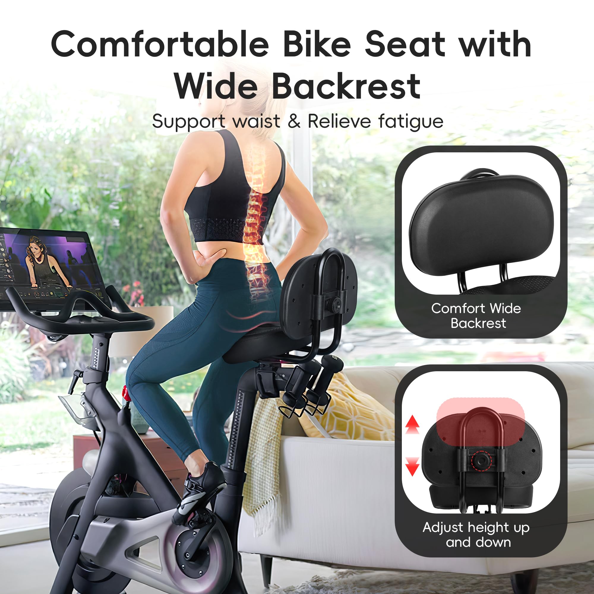 Snapklik.com : COOLWUFAN Oversized Bike Seat