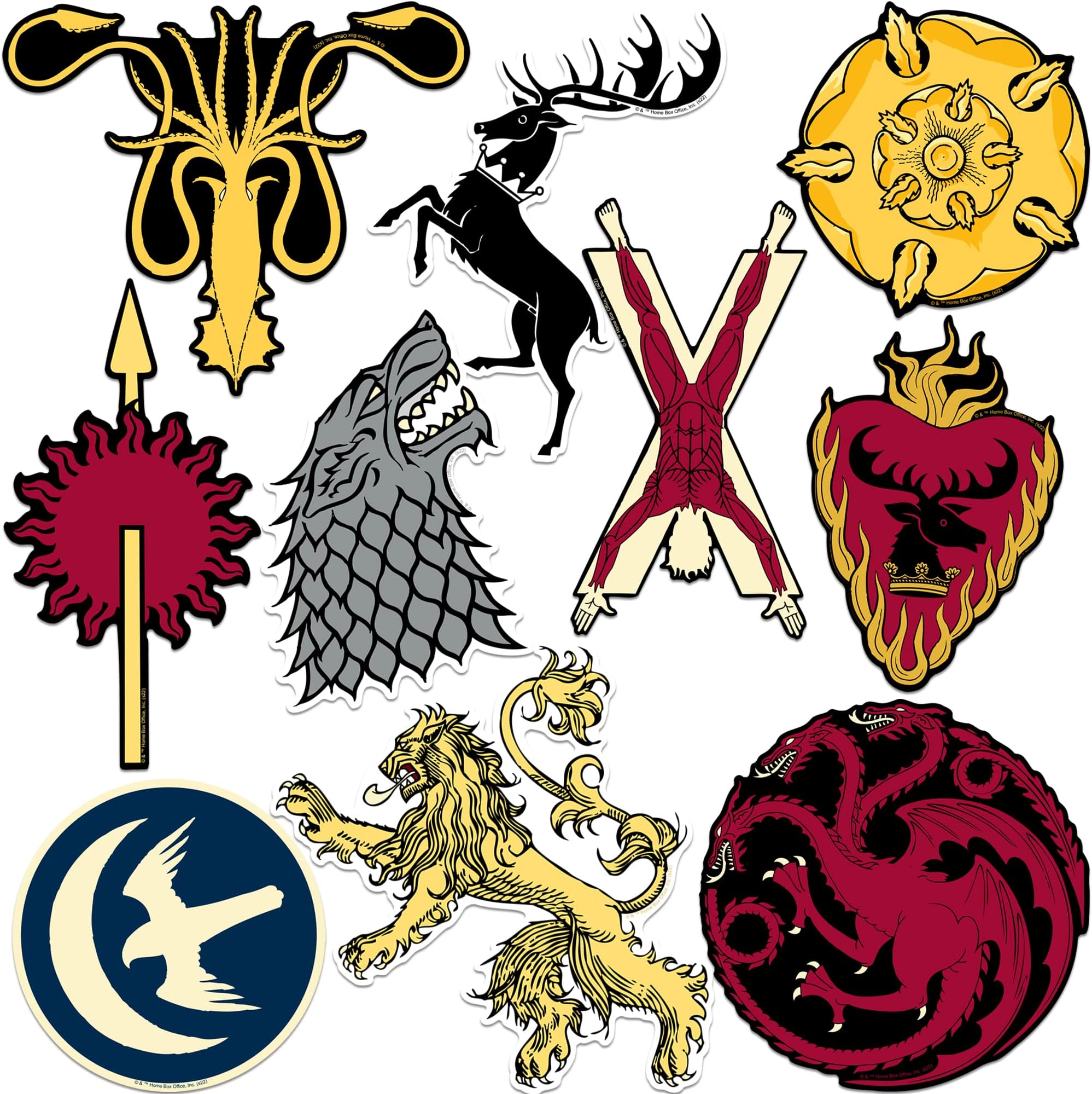 Amazon.com: Game of Thrones House of The Dragon Sticker Pack Die Cut ...