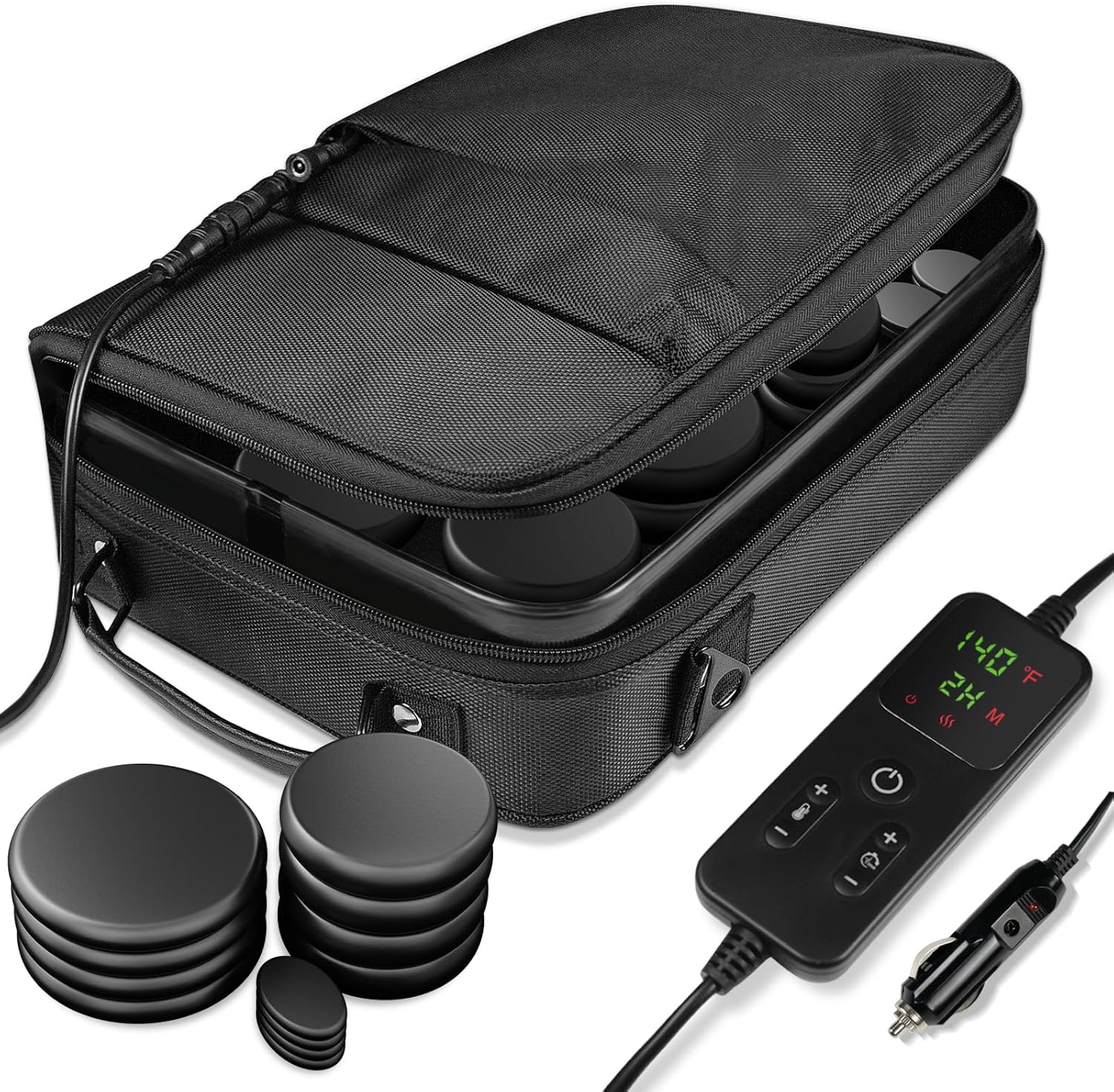 Professional Hot Stone Warmer, Massage Stone Warmer Set, Portable ...