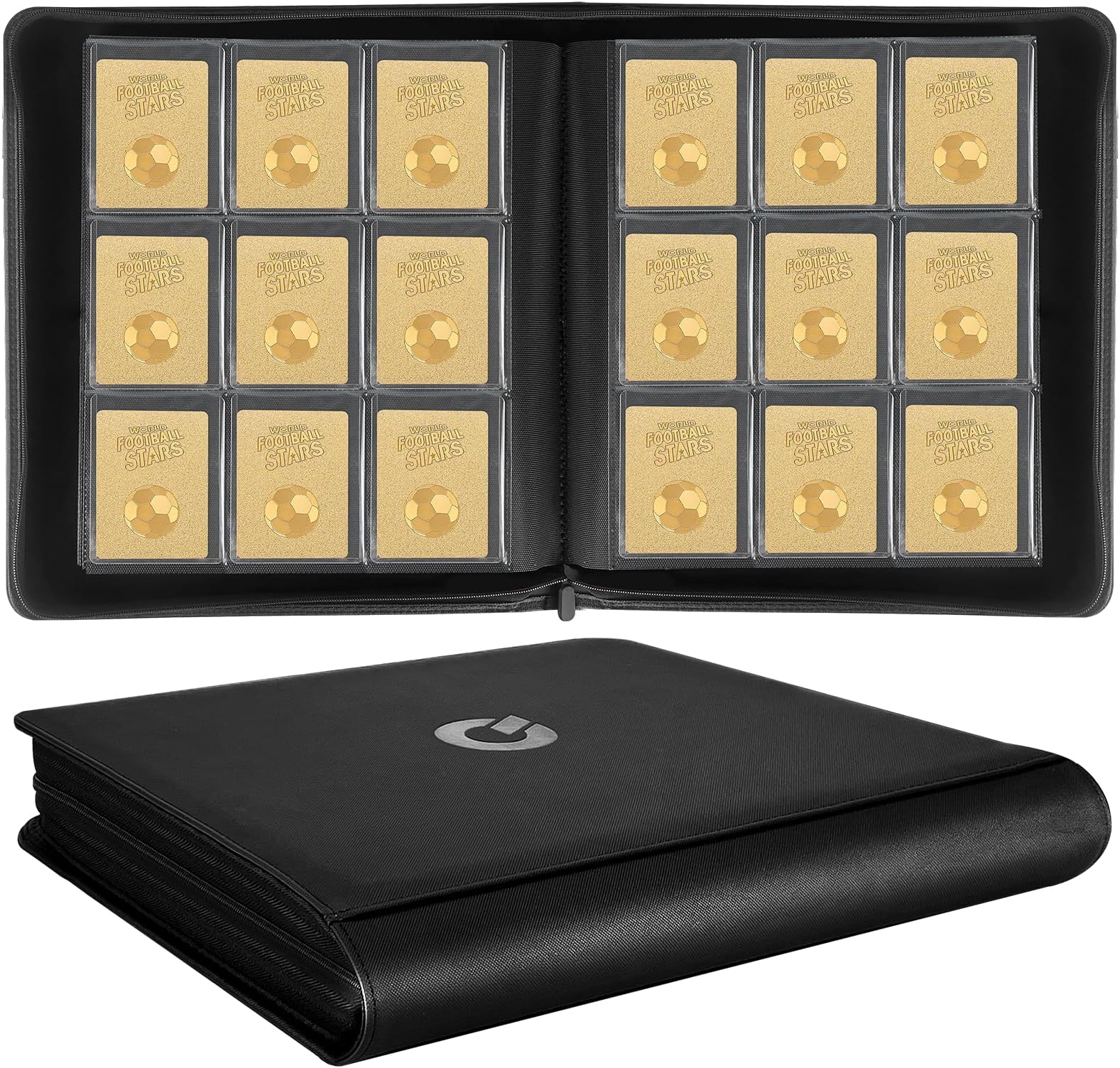 Amazon.com: Premium 2024 Toploader Binder - 9 Pocket Holds 252 ...