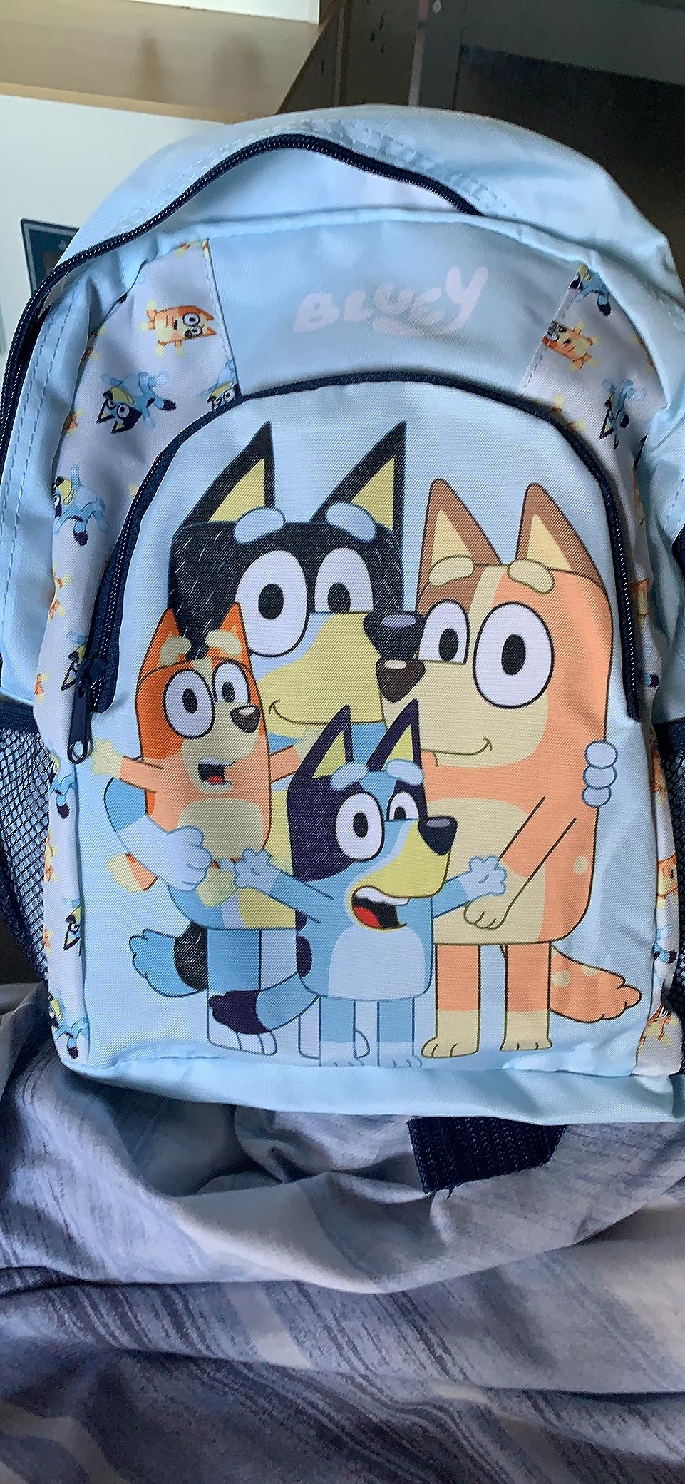 Bluey Kids Backpack Bingo Bandit Chilli School Bag Blue : Amazon.co.uk ...