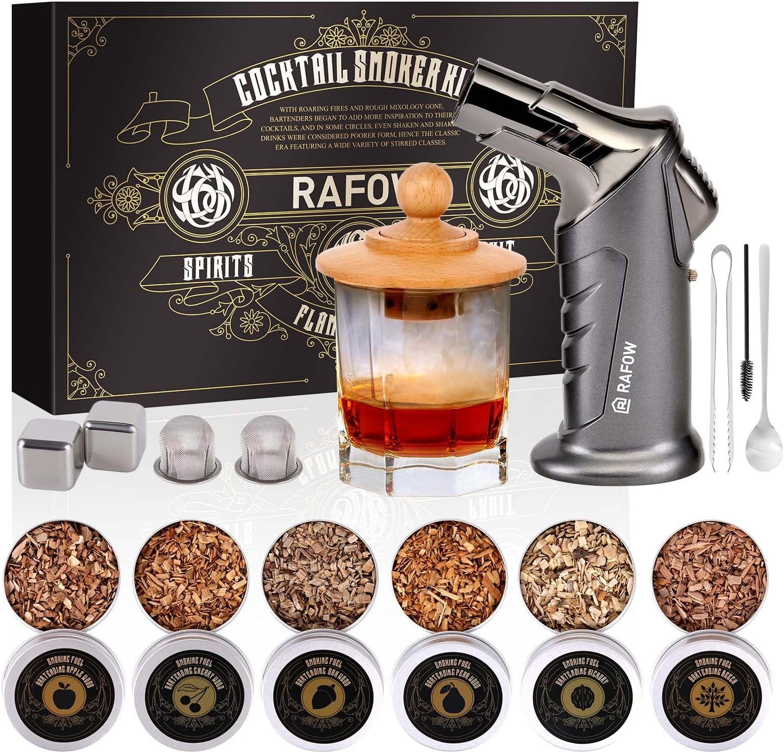Amazon.com: Smoke Factory Cocktail Smoker Kit with Torch - Old ...