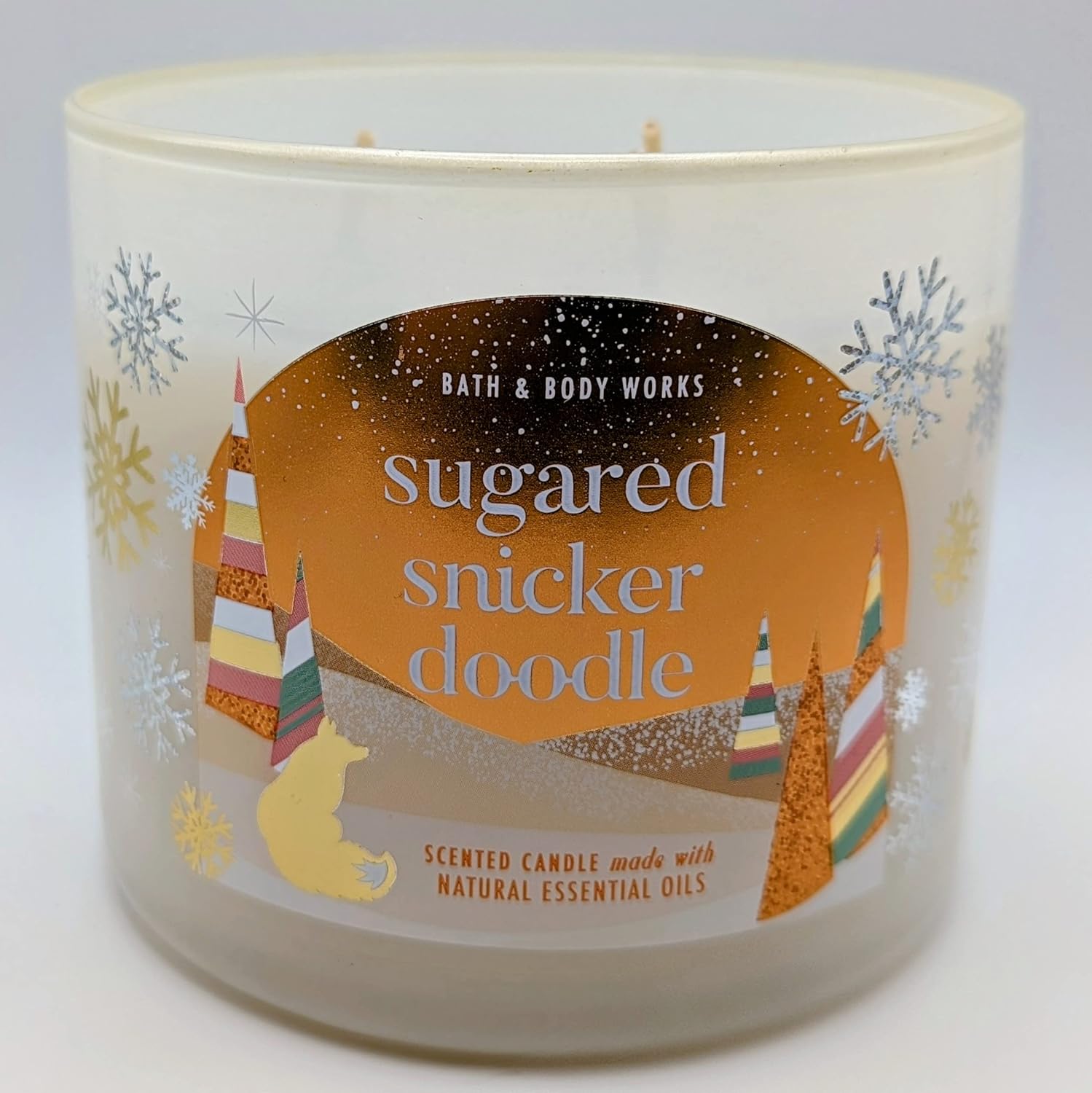 Amazon.com: Sugared SnickerDoodle Candle 3 Wick W Natural Essential Oils : Home & Kitchen