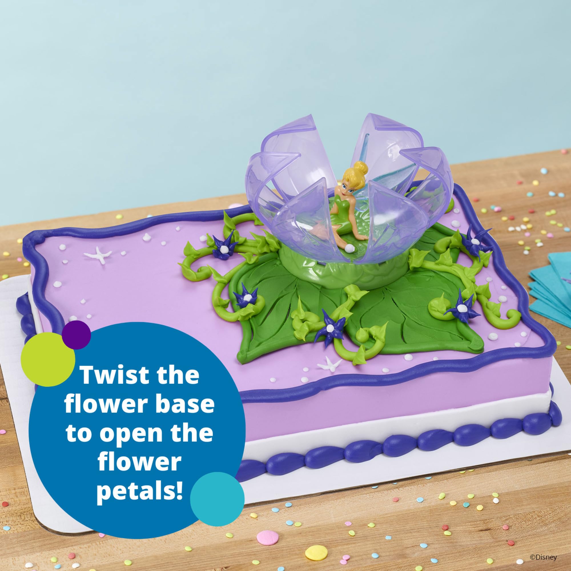 Snapklik.com : Decopac Set Disney Tinkerbell In Flower Cake Topper, 1 ...