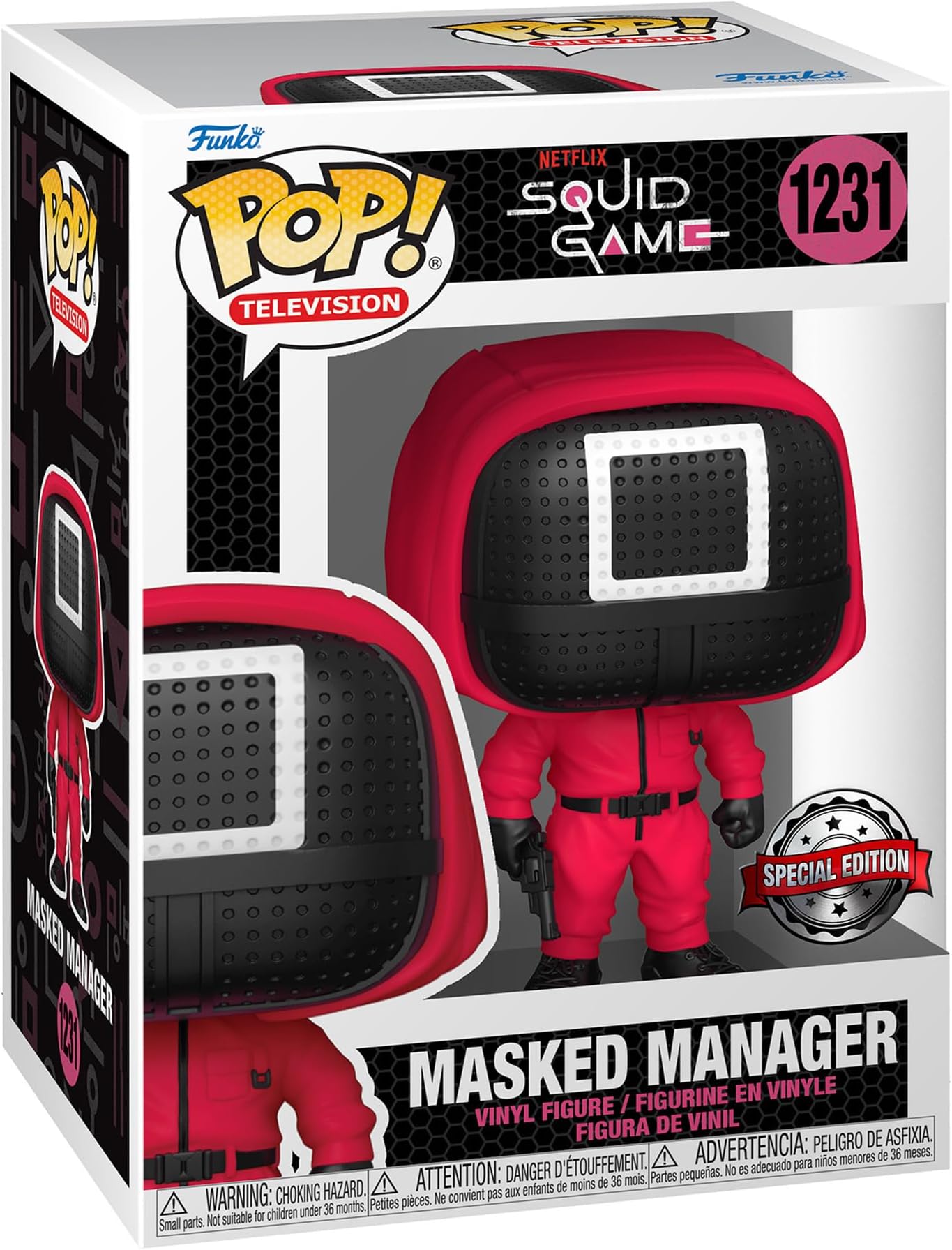 Amazon.com: Funko Pop Squid Game Manager #1231 - Funko Pop Exclusive ...
