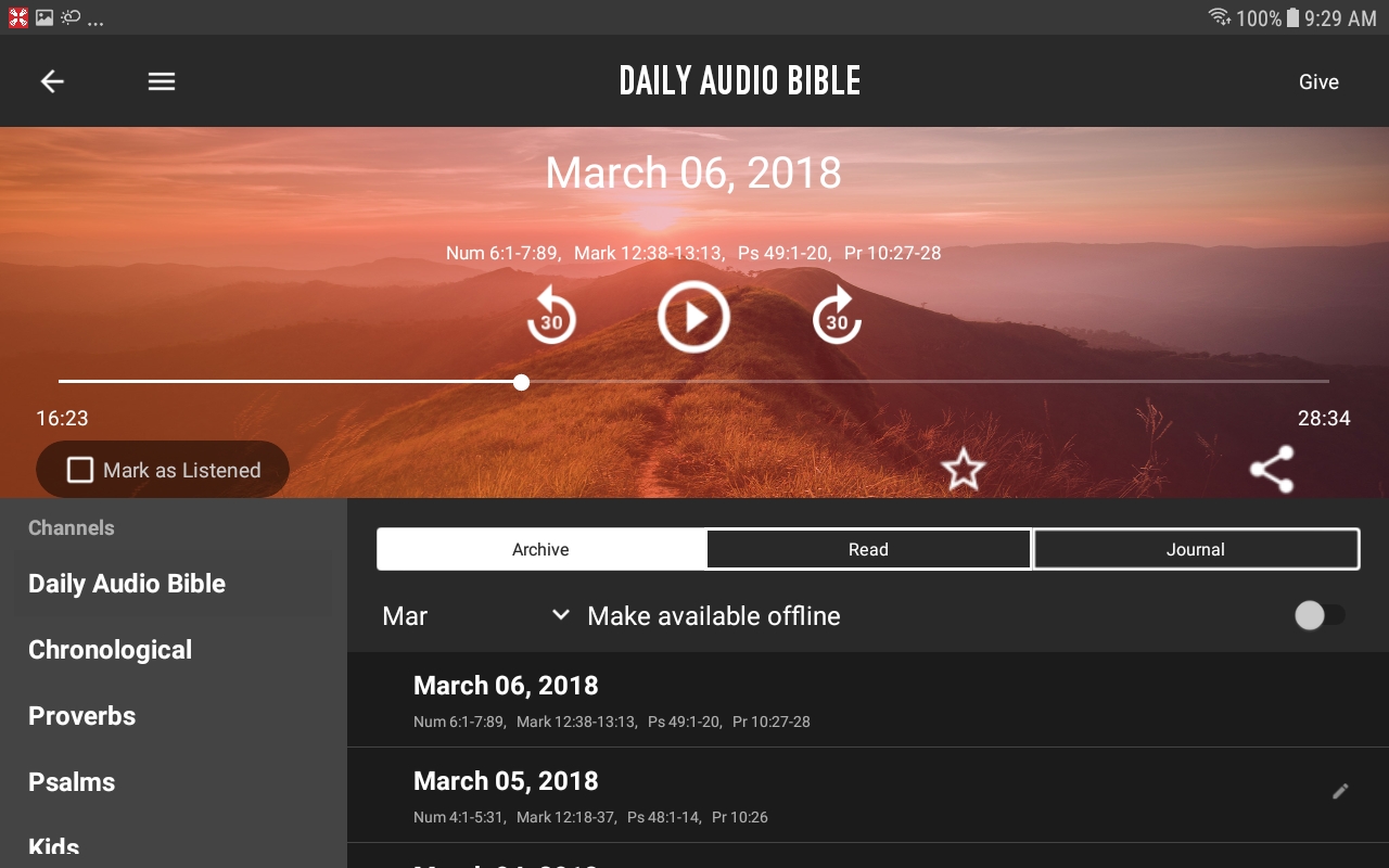 Daily Audio Bible Mobile App - App on Amazon Appstore