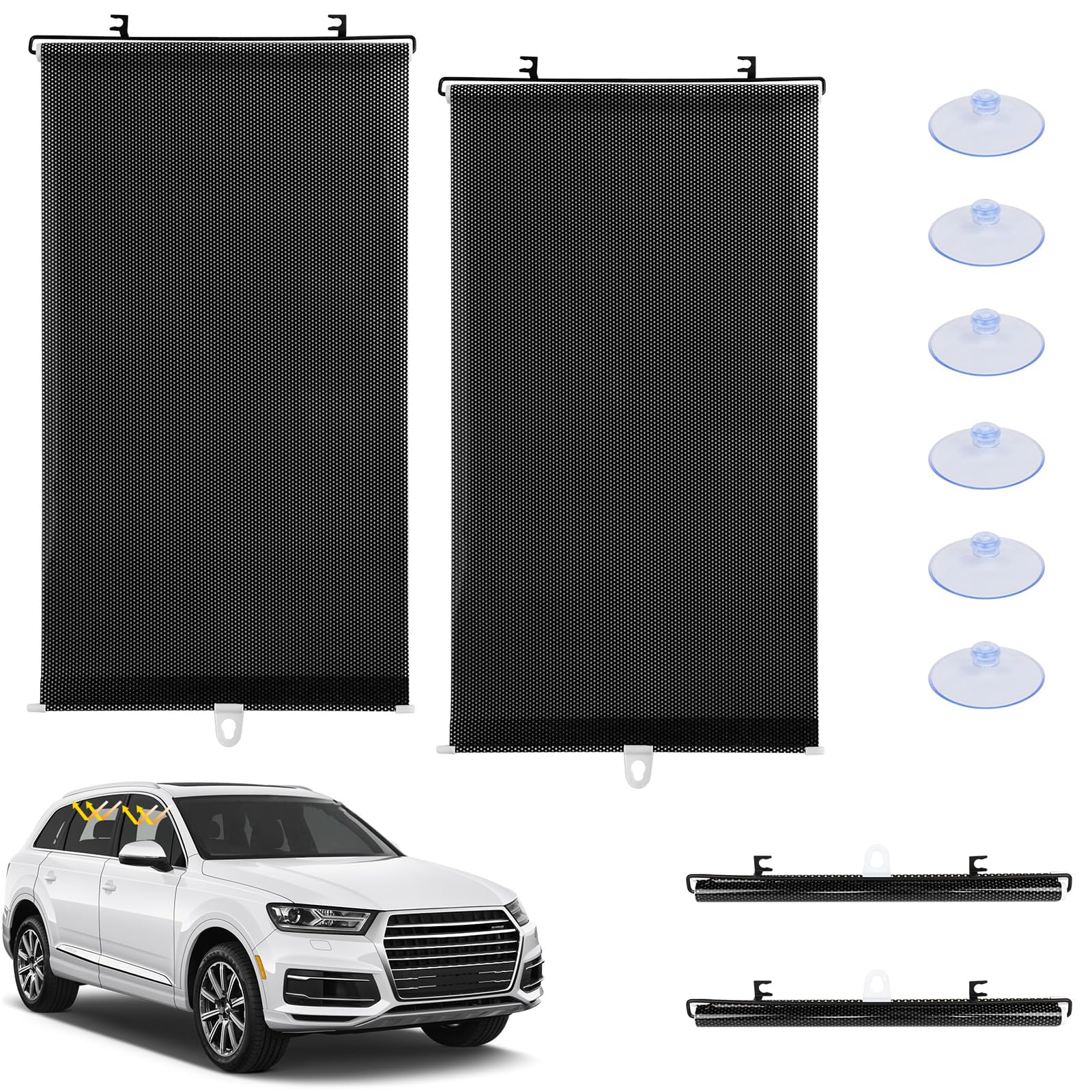 BYHANG Parasoles de Coche, 2PCS Parasol para Auto, Parasol para Auto ...