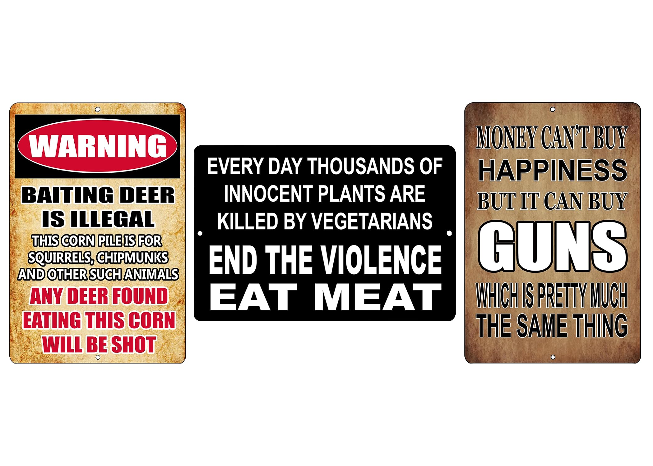 Amazon.com: Rogue River Tactical Funny Pro Gun Combo of 3 Metal Tin ...