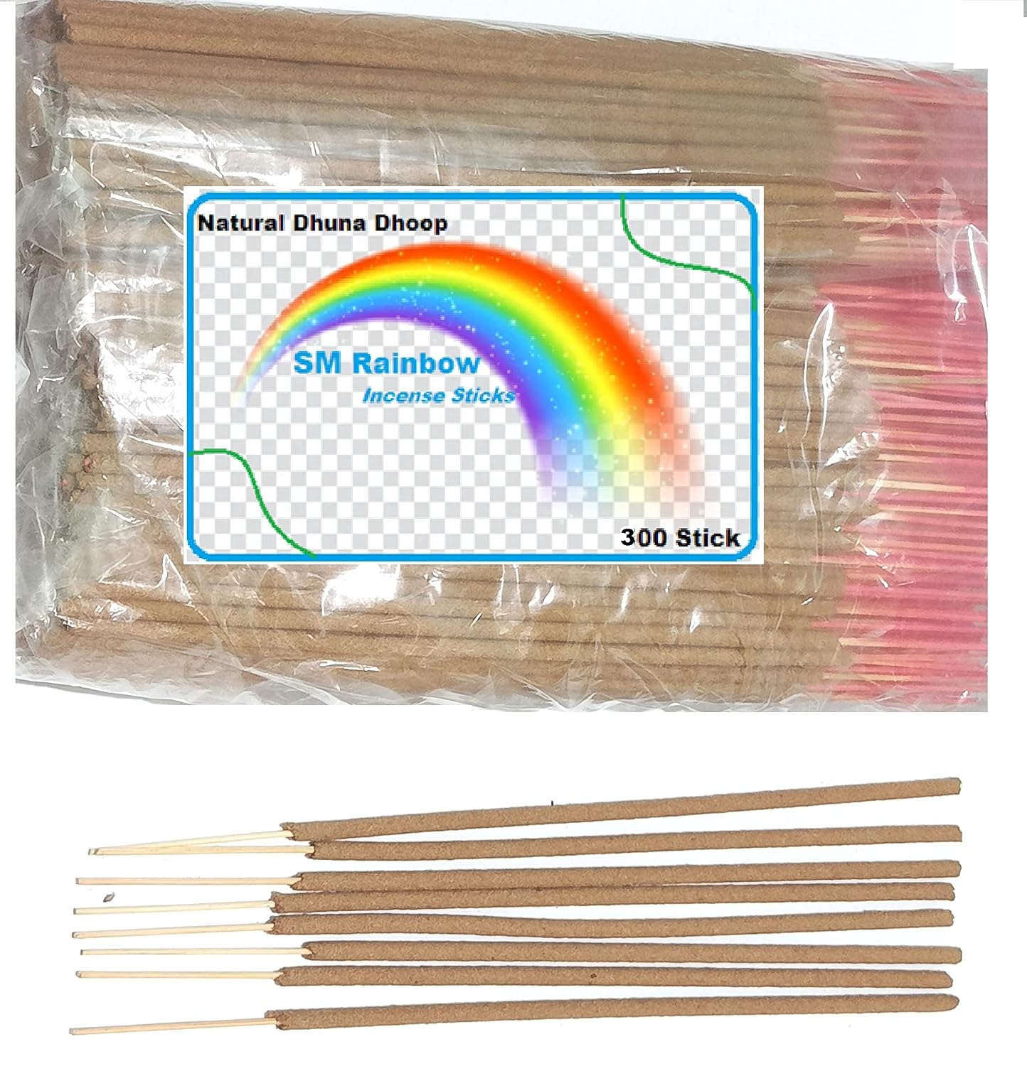Dhuno Dhoop Chemical-Free Agarbatti (Pack of 300 Sticks) for Puja and ...