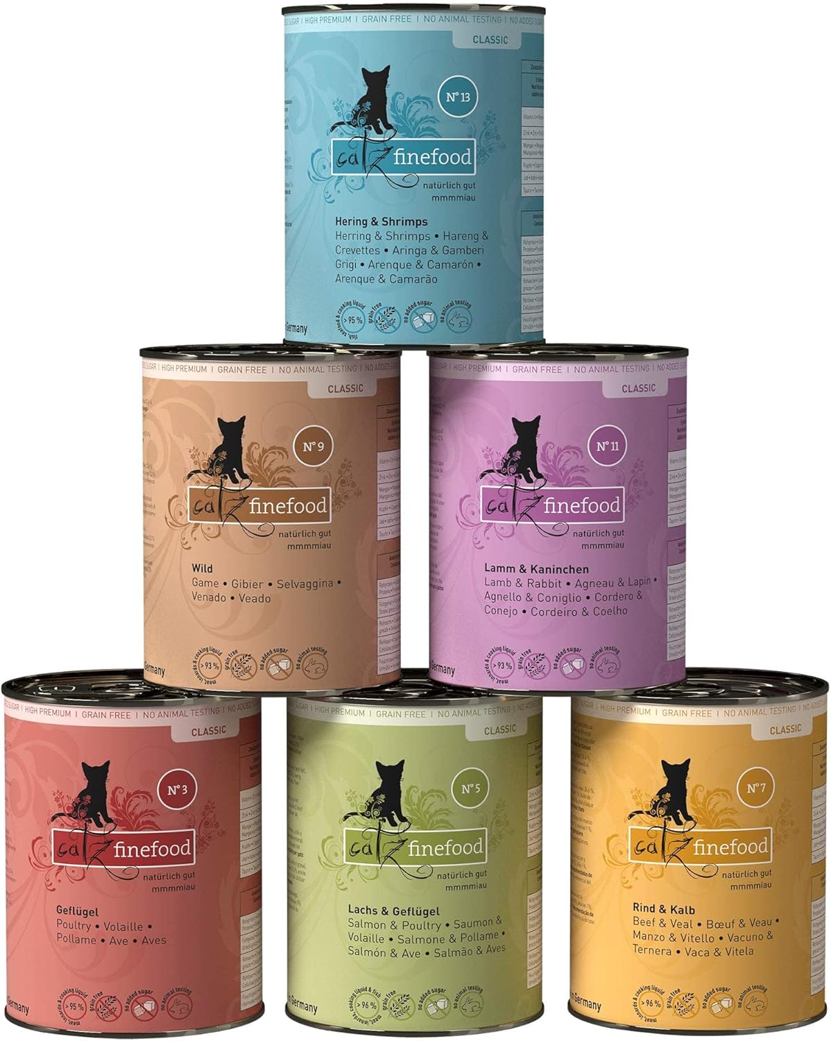 catz finefood Gourmet Cat Food Wet Multipack Assorted Varieties - Pack ...