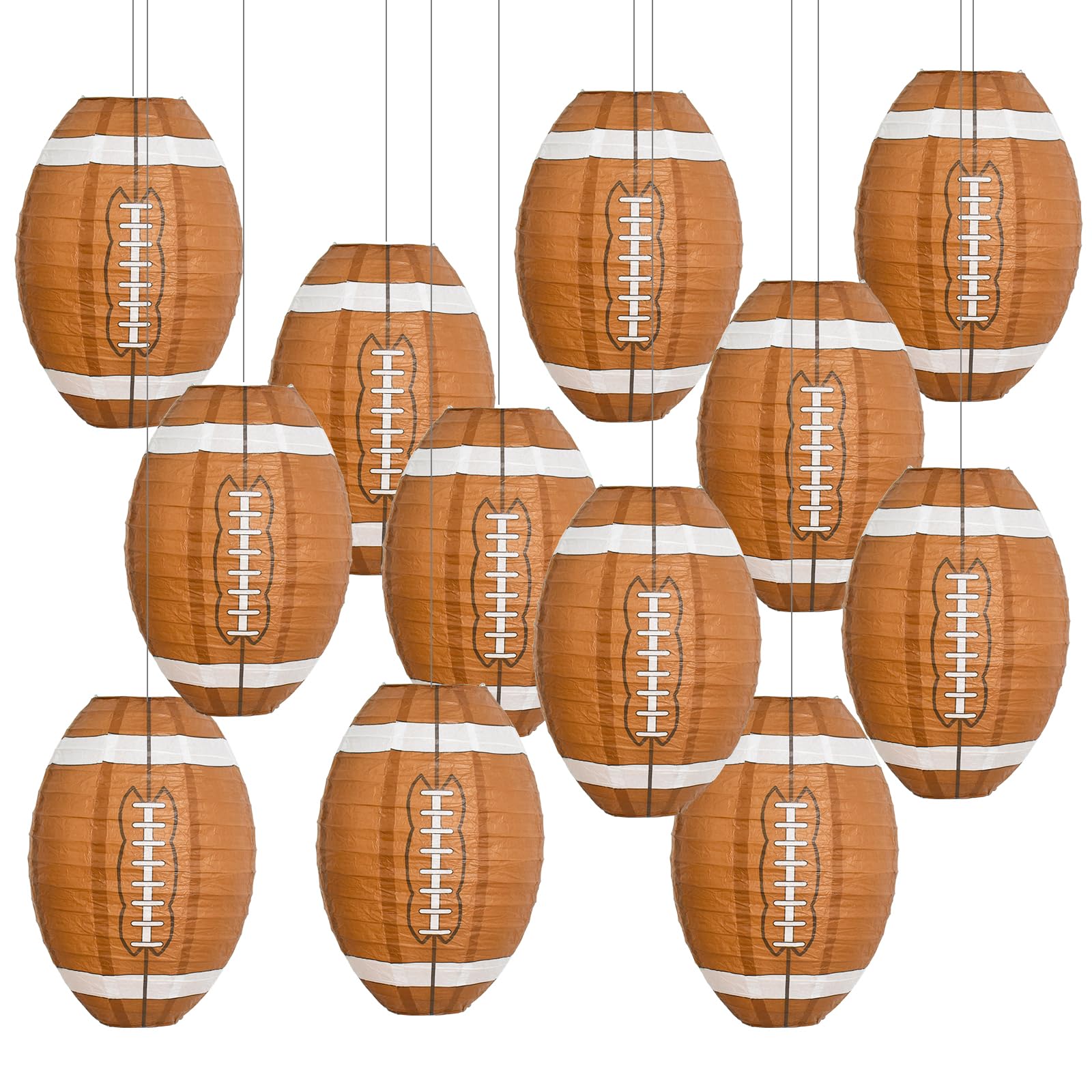Snapklik.com : BEISHIDA 12-Inch Rugby Paper Lanterns Decorative Chinese ...