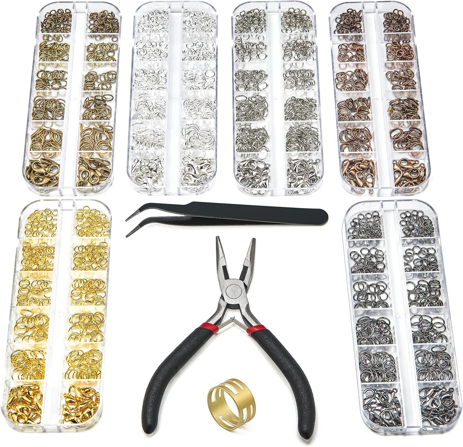 Amazon.com: Paxcoo 2400Pcs Earring Making Supplies Kit with 24 Style ...