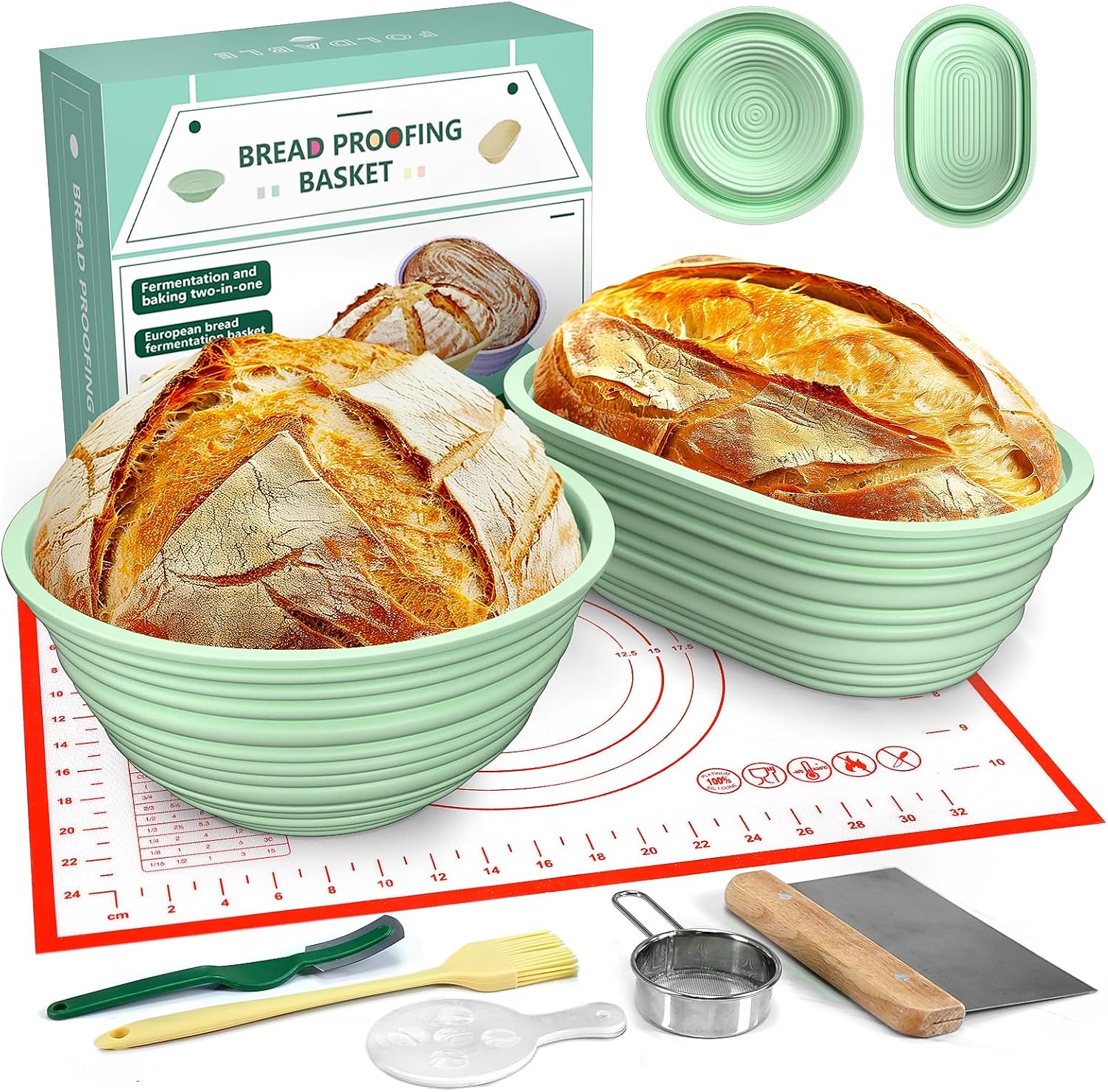 Amazon.com: Jonscook Sourdough Bread Baking Supplies Starter Set, 9 ...