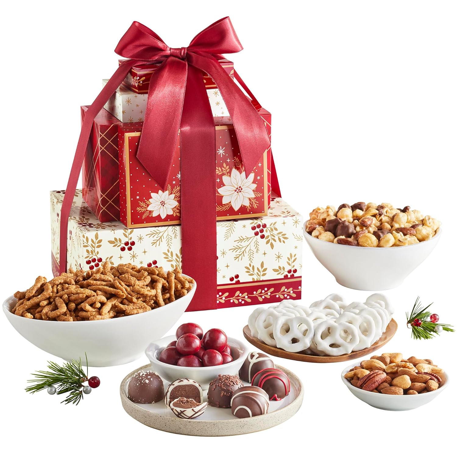 Amazon.com : Harry & David Holiday Signature Tower, Christmas Gift ...
