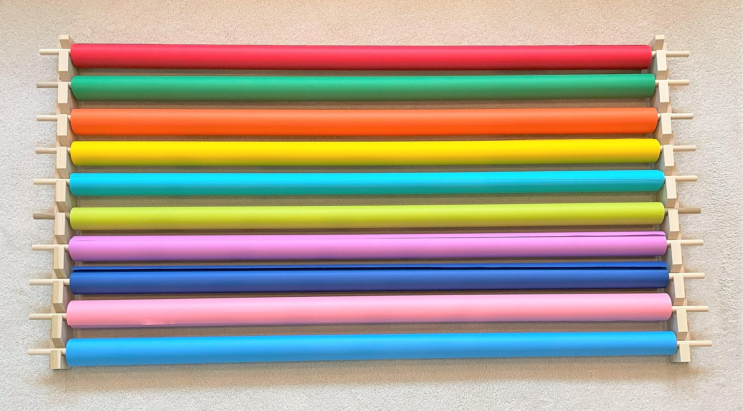 Amazon.com: Space-Saving Paper Roll Racks for Fadeless/Bulletin Board ...