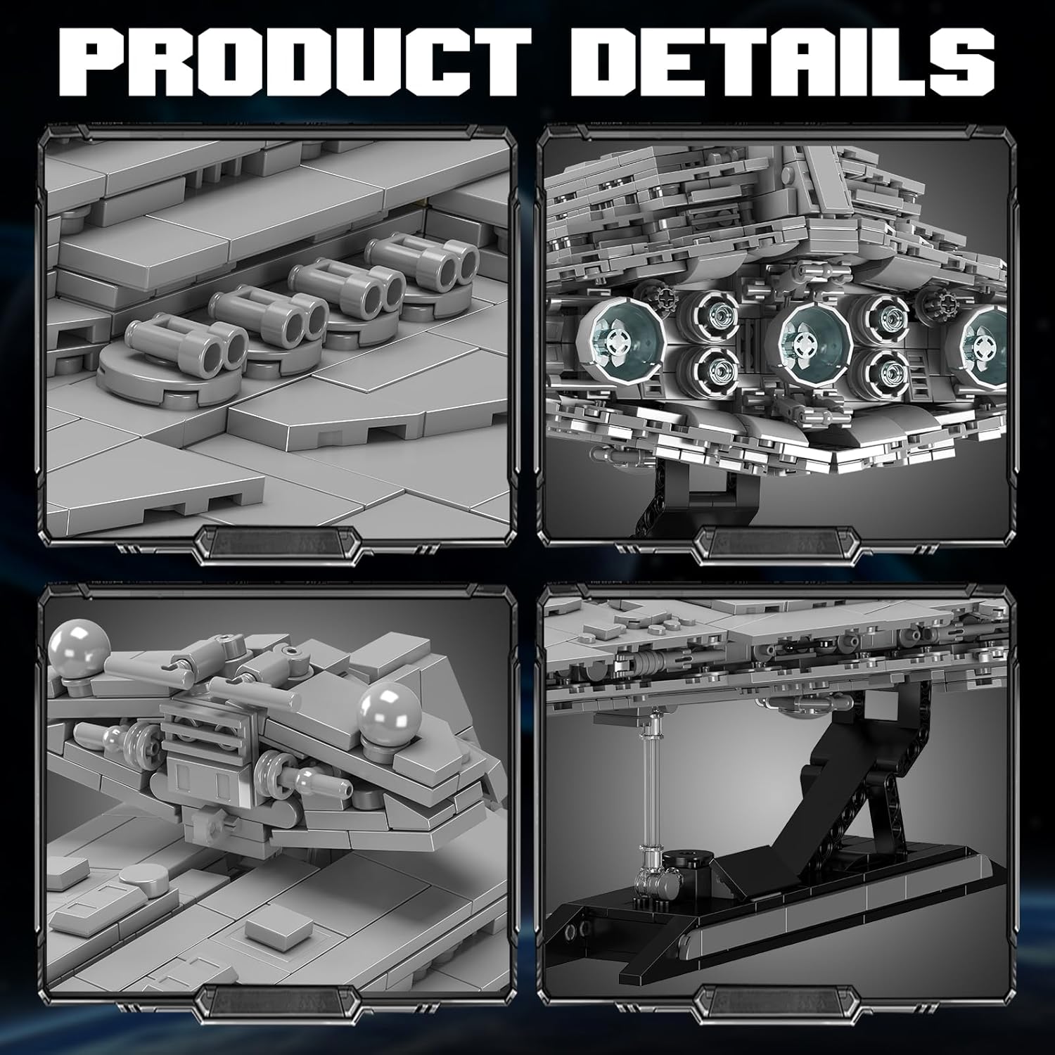 OurRemenberance Star Destroyer – Kit de construcción de rompecabezas 3D ...