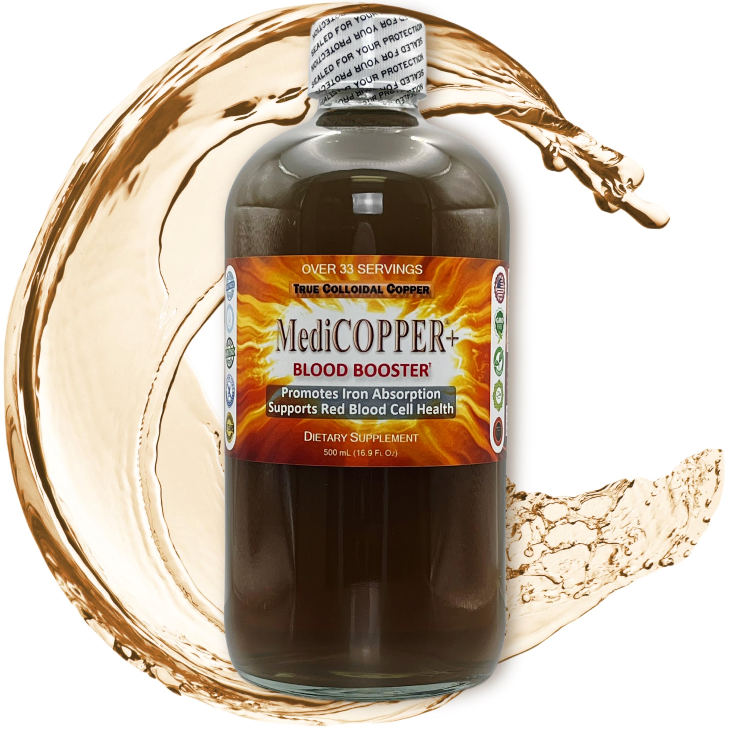 Amazon.com: MediCOPPER® Plus Blood Booster True Colloidal Copper CuNP ...
