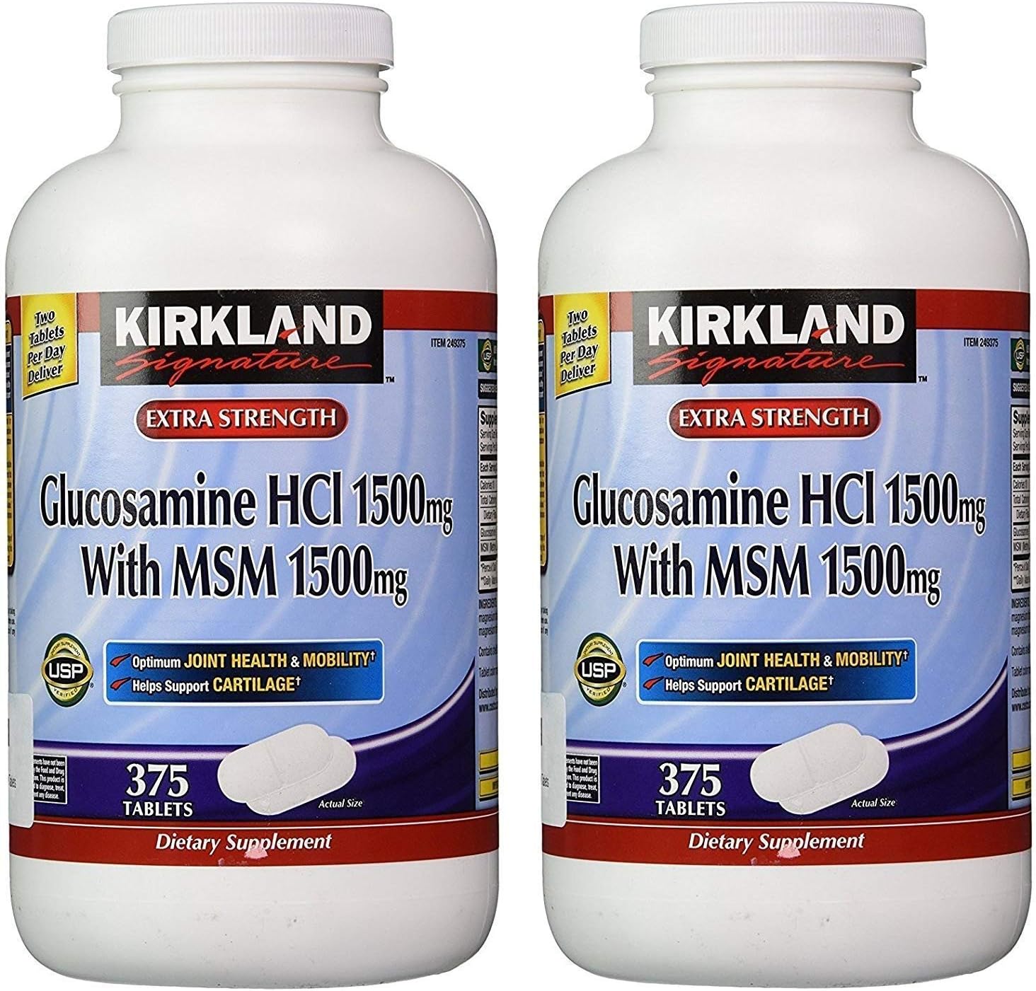 Amazon.com: Kirkland Signature Extra Strength Glucosamine HCI 1500mg ...