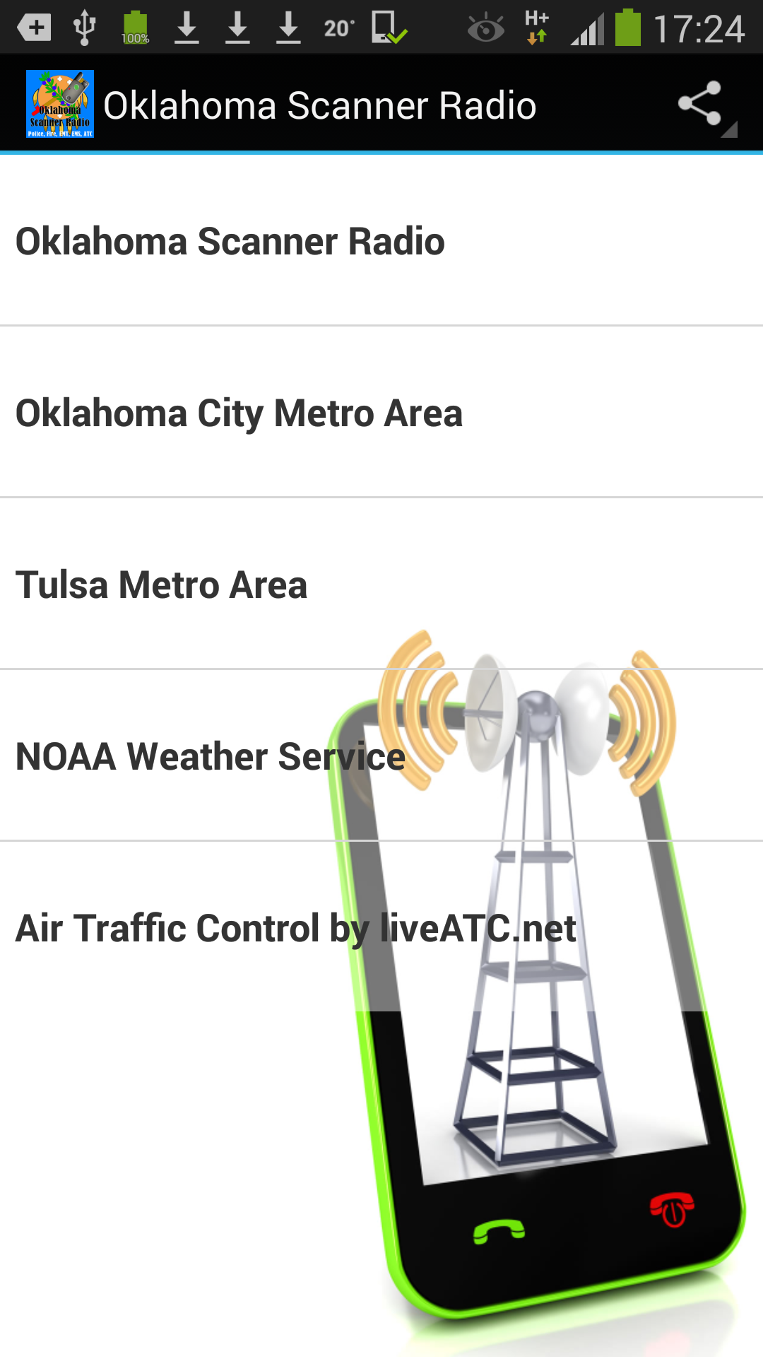 Oklahoma Scanner Radio FREE - App on Amazon Appstore