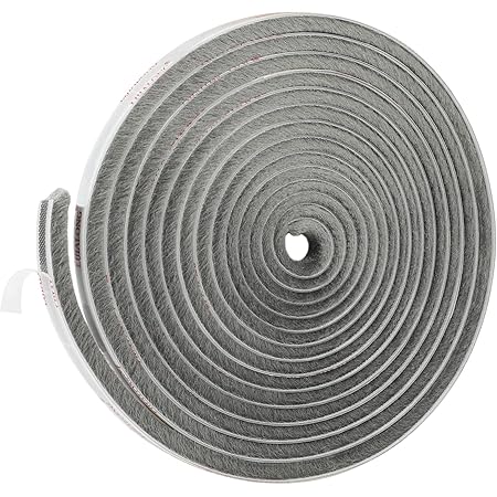 fowong Adhesive Pile Weather Stripping, 11/32 inch x 11/32 inch x 16 ...