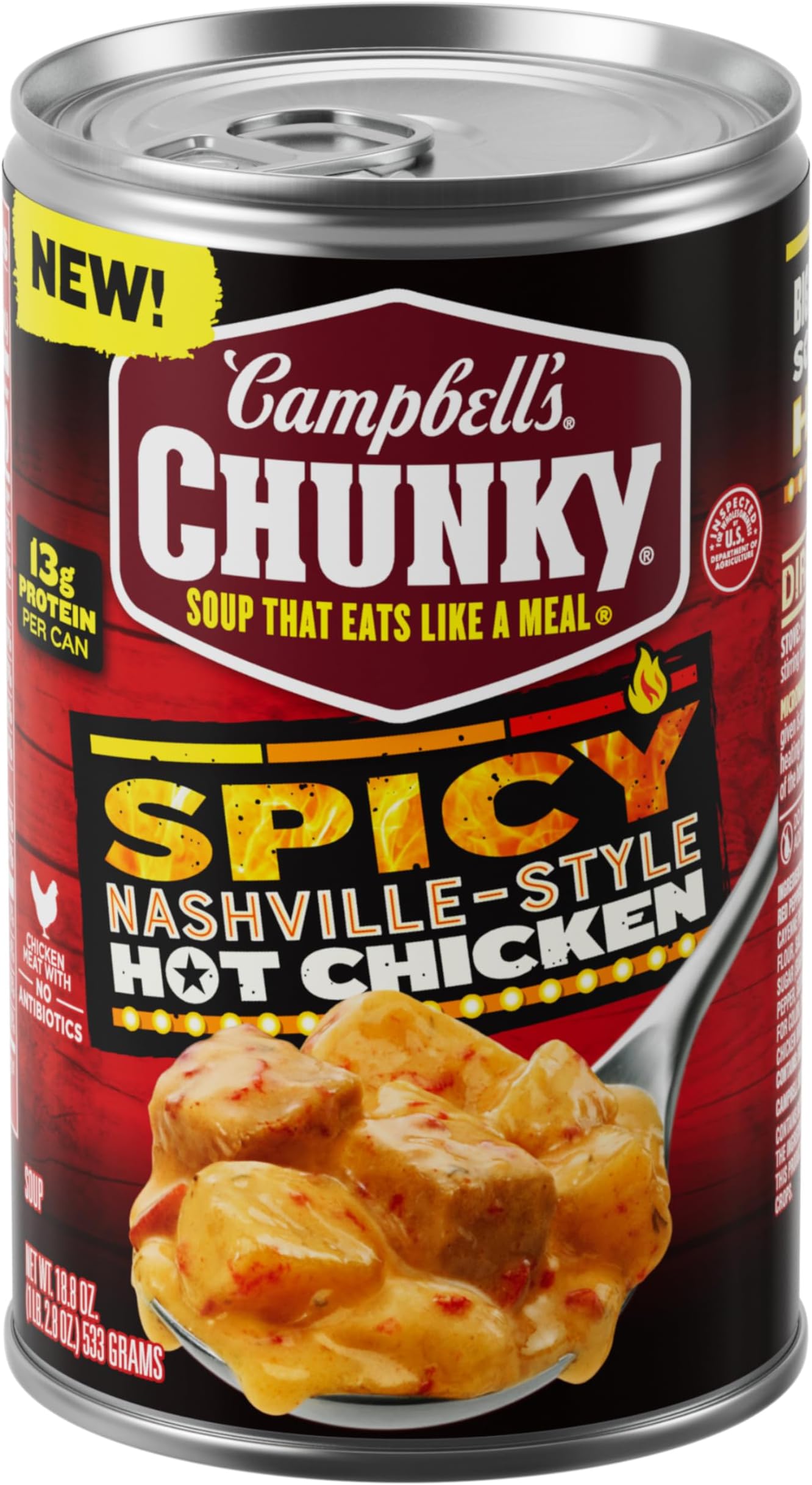 Amazon.com: Campbell's Chunky Soup, Spicy Nashville-Style Hot Chicken ...