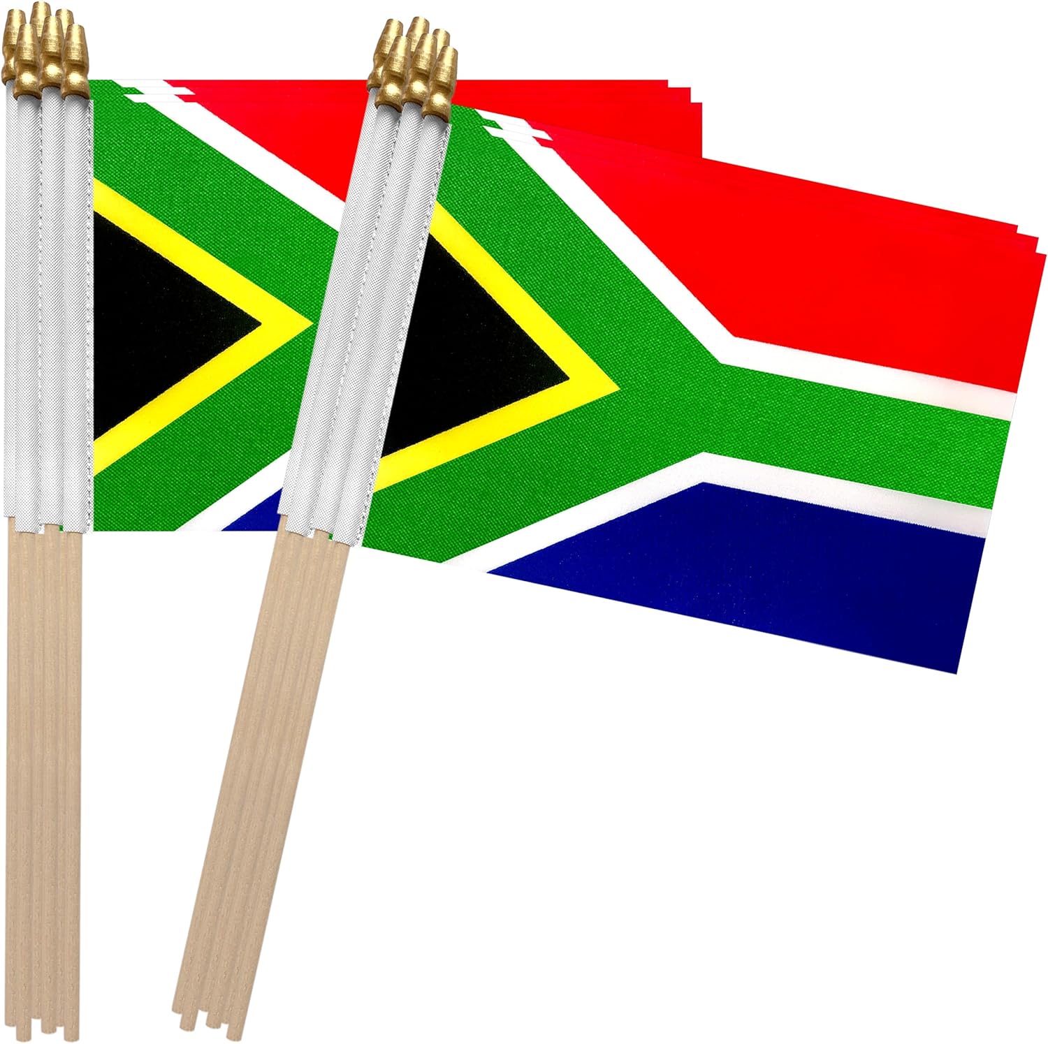 Amazon.com : TSMD South Africa Stick Flag South African Small Mini Hand ...