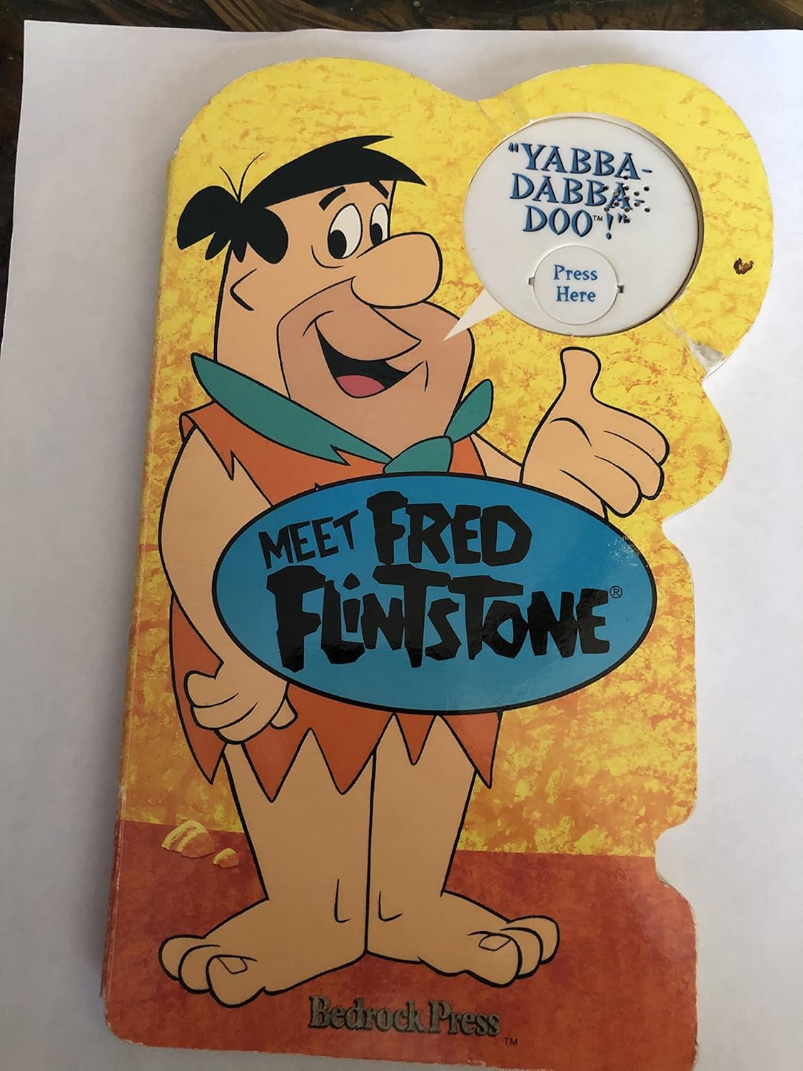 Amazon.com: Meet Fred Flintstone (Tall Board Book With Voice Chip ...