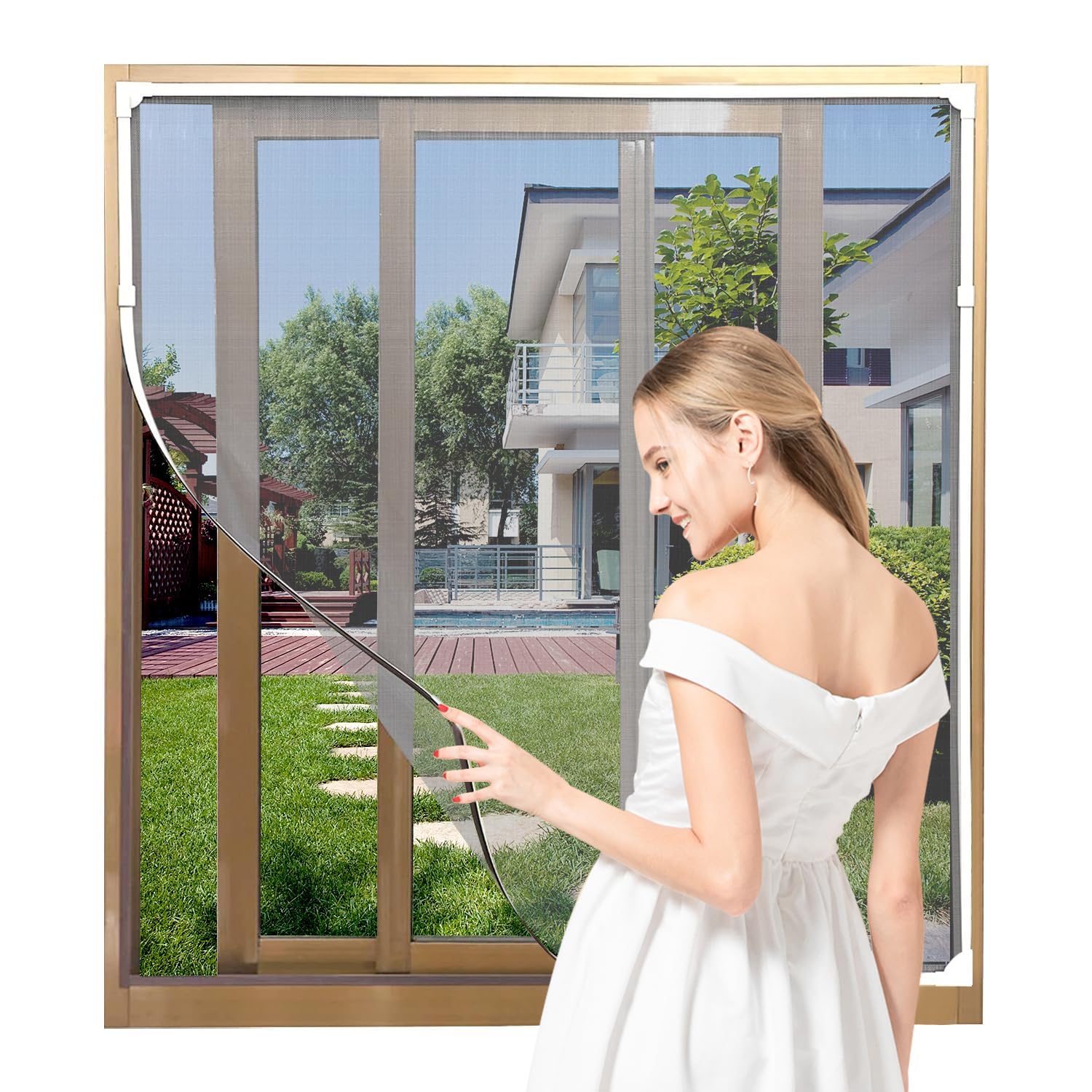 Snapklik.com : Flex Adjustable Window Screens For House Windows ...