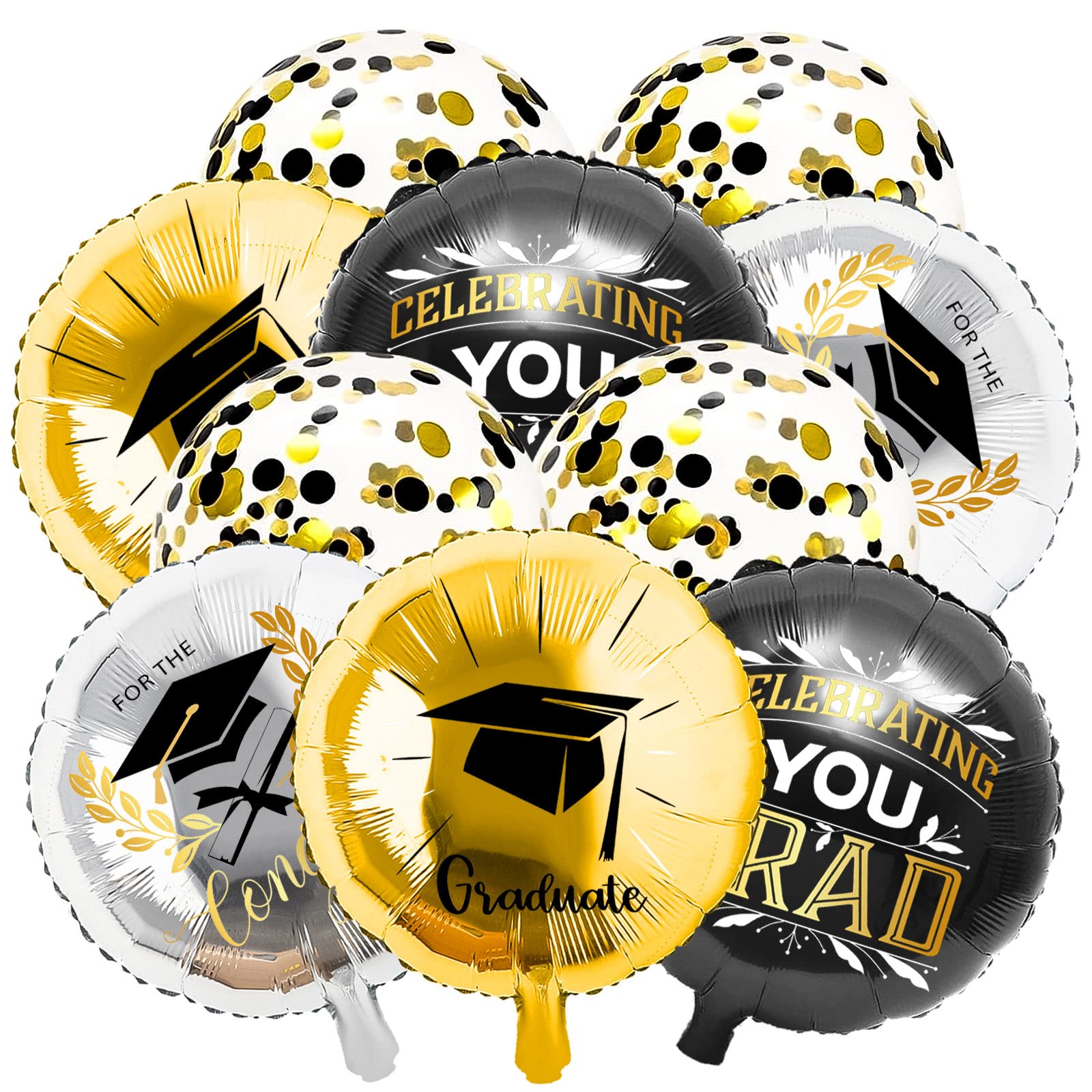 Amazon.com: Whaline 24Pcs Graduation Party Balloons 18 Inch 12 Inch ...