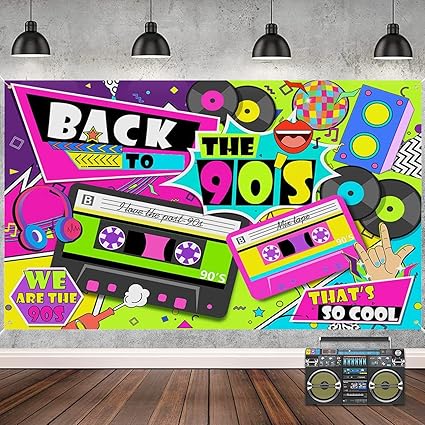 Amazon.com : Back to The 90s Retro Backdrop 90s Hip Hop Graffiti ...