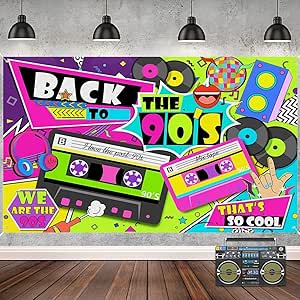 Amazon.com : Back to The 90s Retro Backdrop 90s Hip Hop Graffiti ...