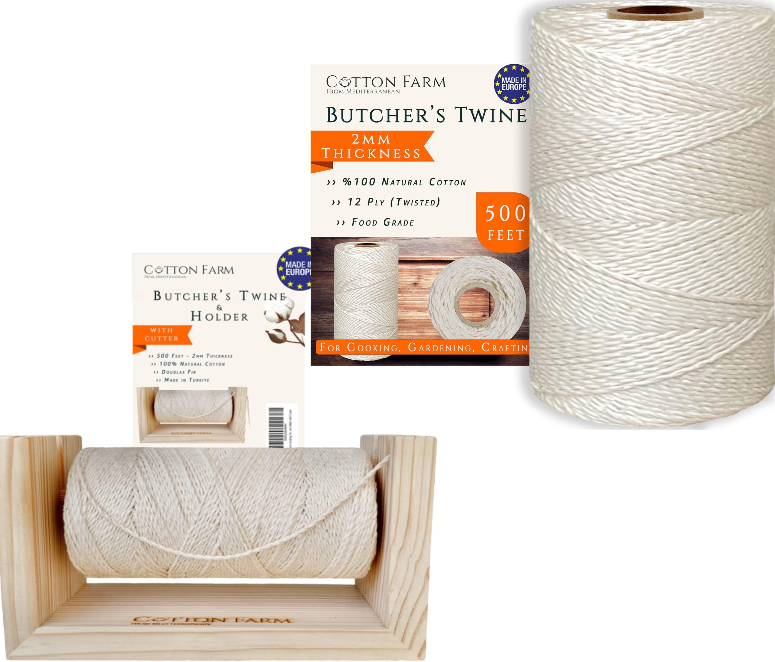 Amazon.com: Cotton Farm Cooking Twine, 500 Feet String, 0.1 Inch (2mm ...