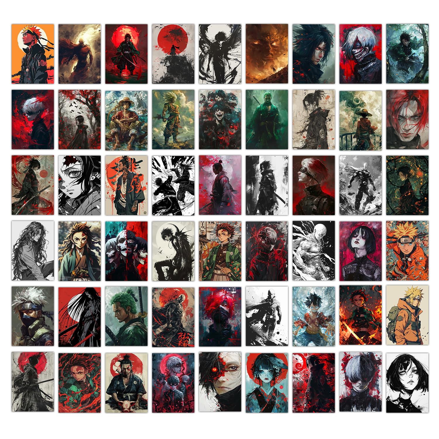 Wallgasm Anime Poster Set Of 54, 4 X 6 Inches Paper Posters: Dragon ...
