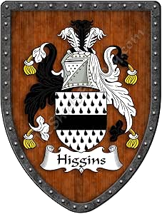 Amazon.com: Higgins Family Crest Custom Coat of Arms, Family Ancestry ...
