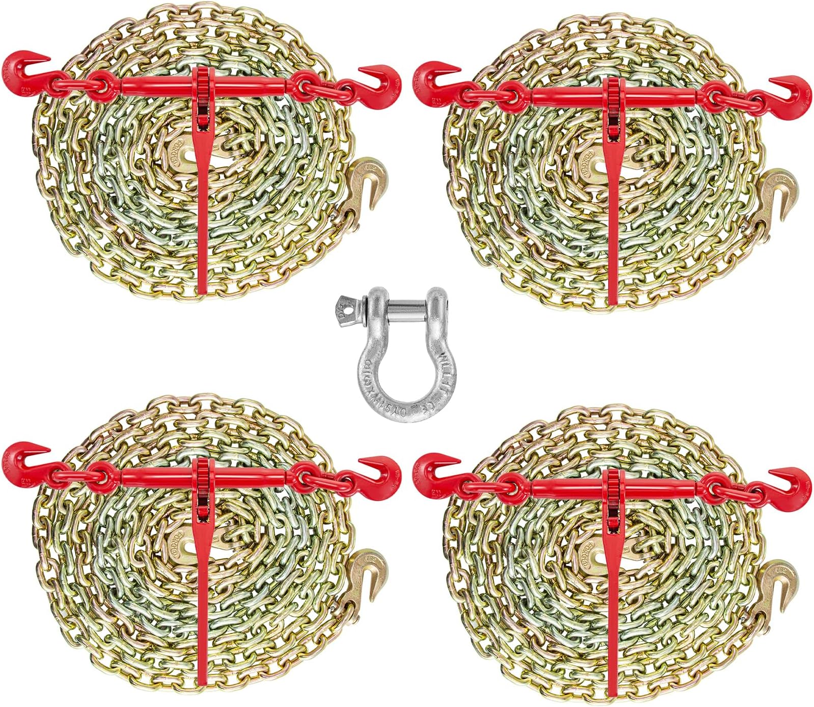 Amazon.com: VCT G80 Ratchet Binders with Chains 1/4" - 5/16" Load ...