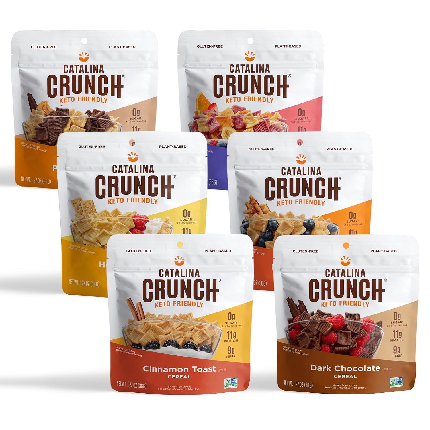 Amazon.com: Catalina Crunch Protein Cereal Single Serve Pouches (1.27oz ...