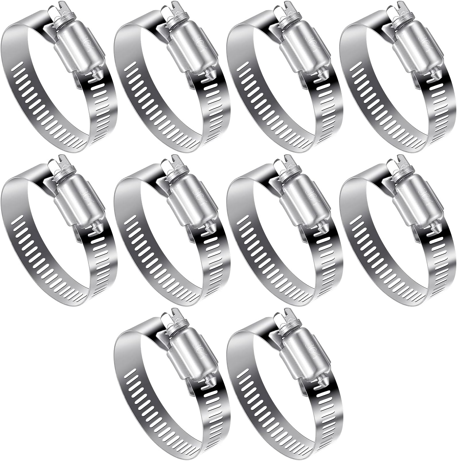 20 Stk Schlauchschellen Set, Einstellbare 6–51 mm Rohrschellen ...